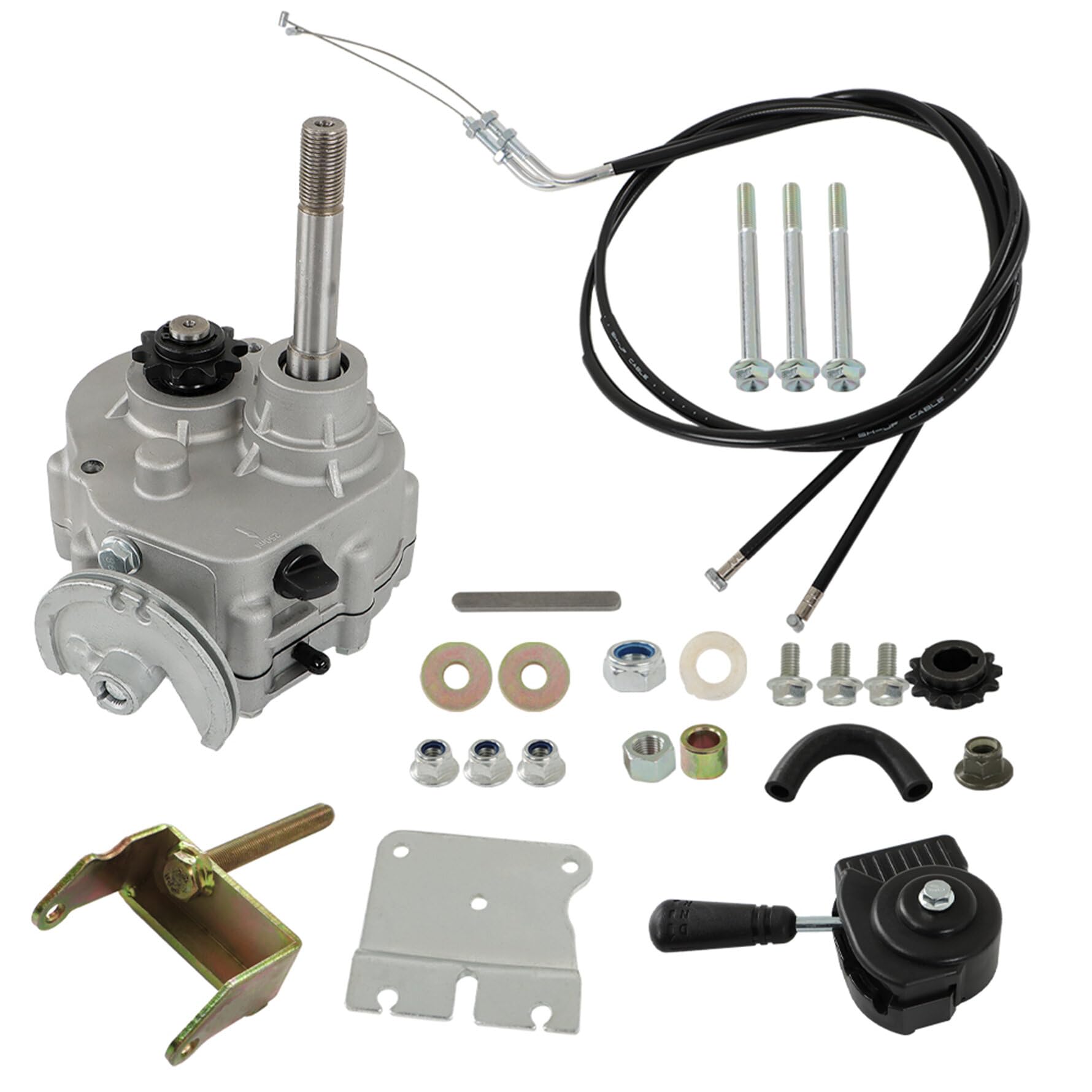Amazon.com: munirater 212cc Go Kart Forward Reverse Gear Box Kit ...