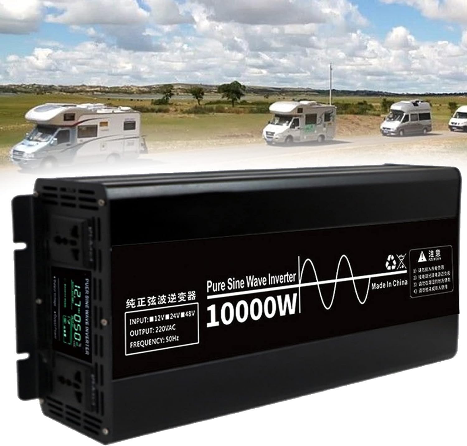 Amazon.com: Pure Sine Wave Power Inverter 10000 Watt Inverters 12V/24V ...