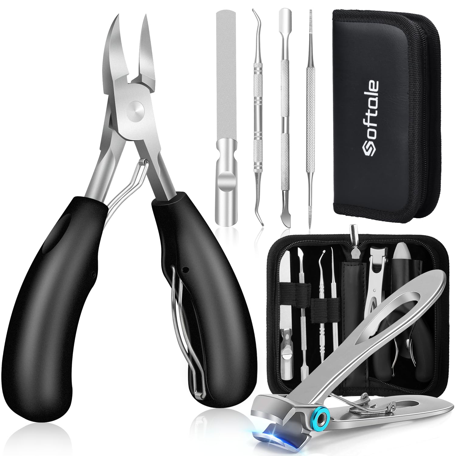 Amazon.com: Toenail Clippers for Seniors Thick Toenail, Podiatrist Toe ...