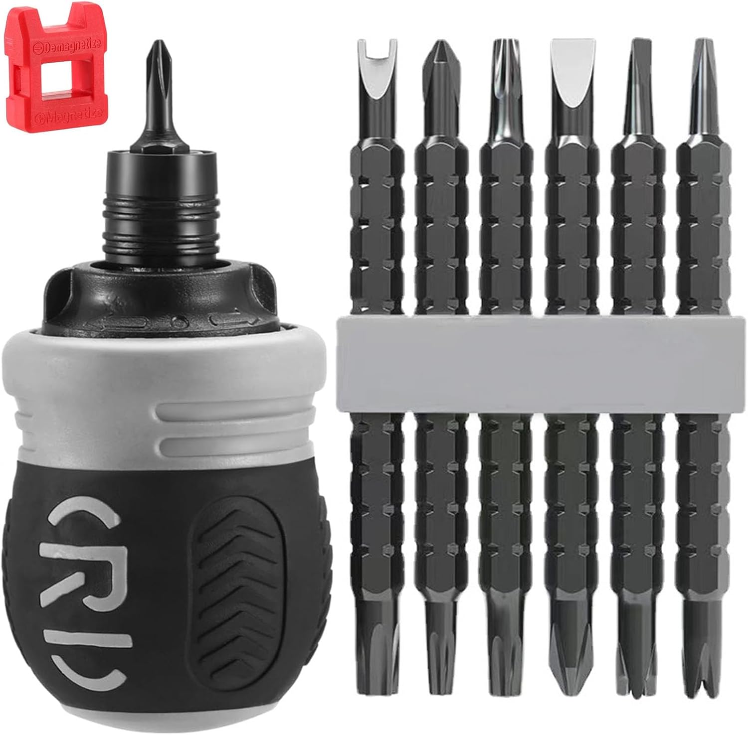 Amazon.com: Etmdoeve Ratcheting Screwdriver, 34-in-1 Stubby Mini ...