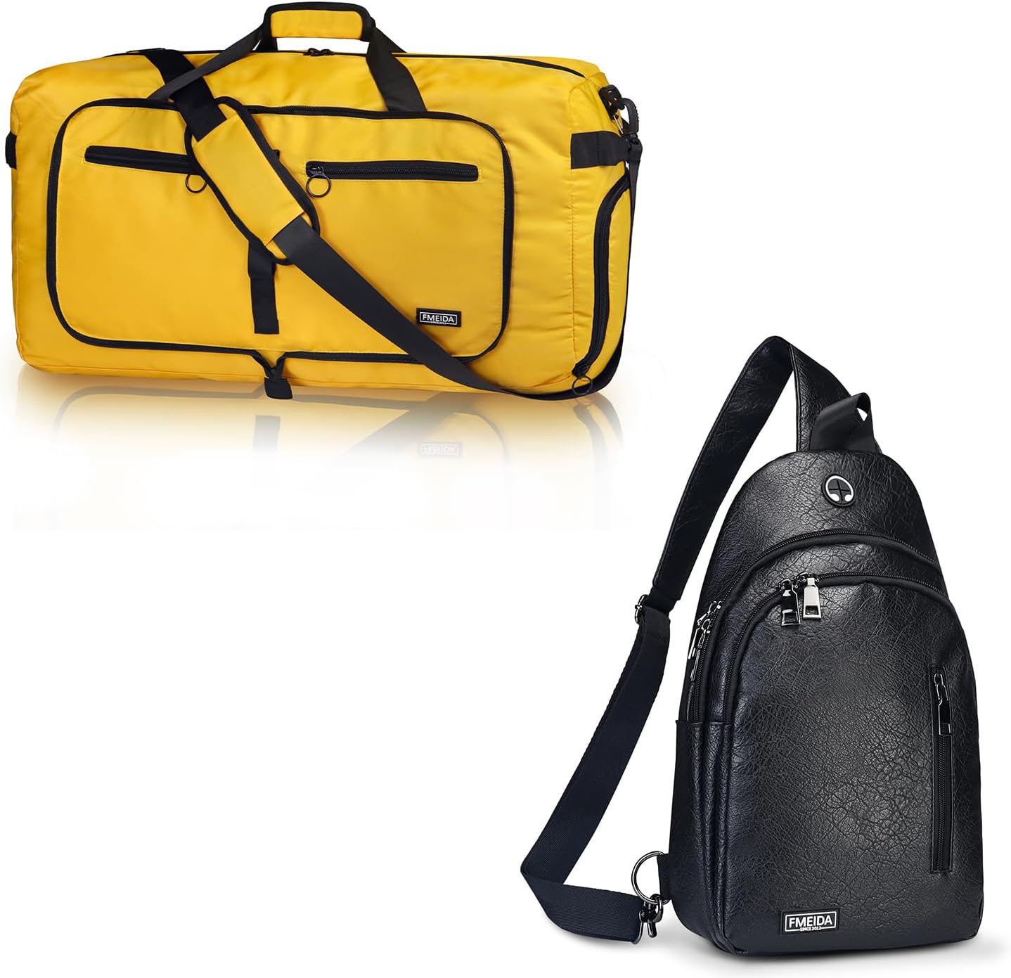 Amazon.com | Fmeida 65L Duffle Bag & Fmeida Anti-Theft Crossbody Sling ...