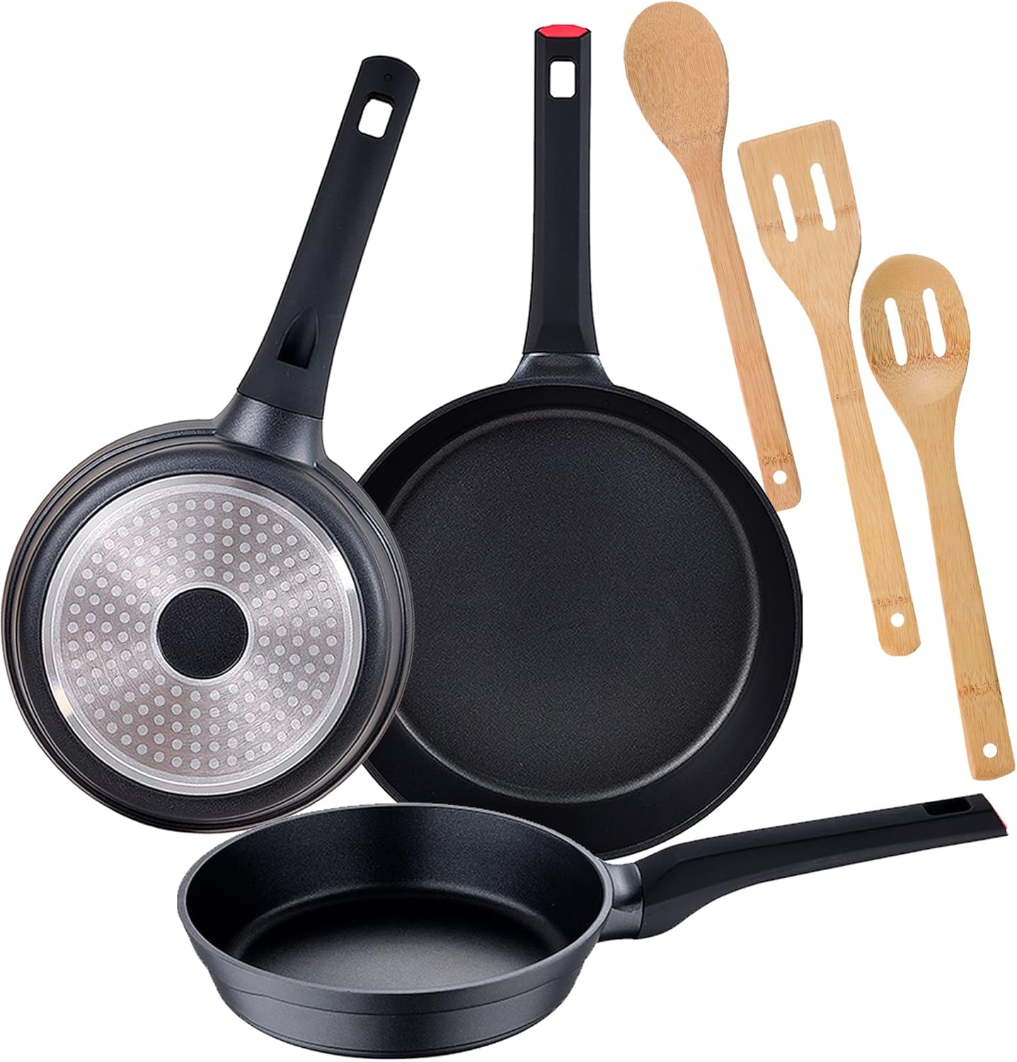 Set of 3 Pans + Set of 3 San Ignacio Kitchen Utensils. : Amazon.co.uk ...