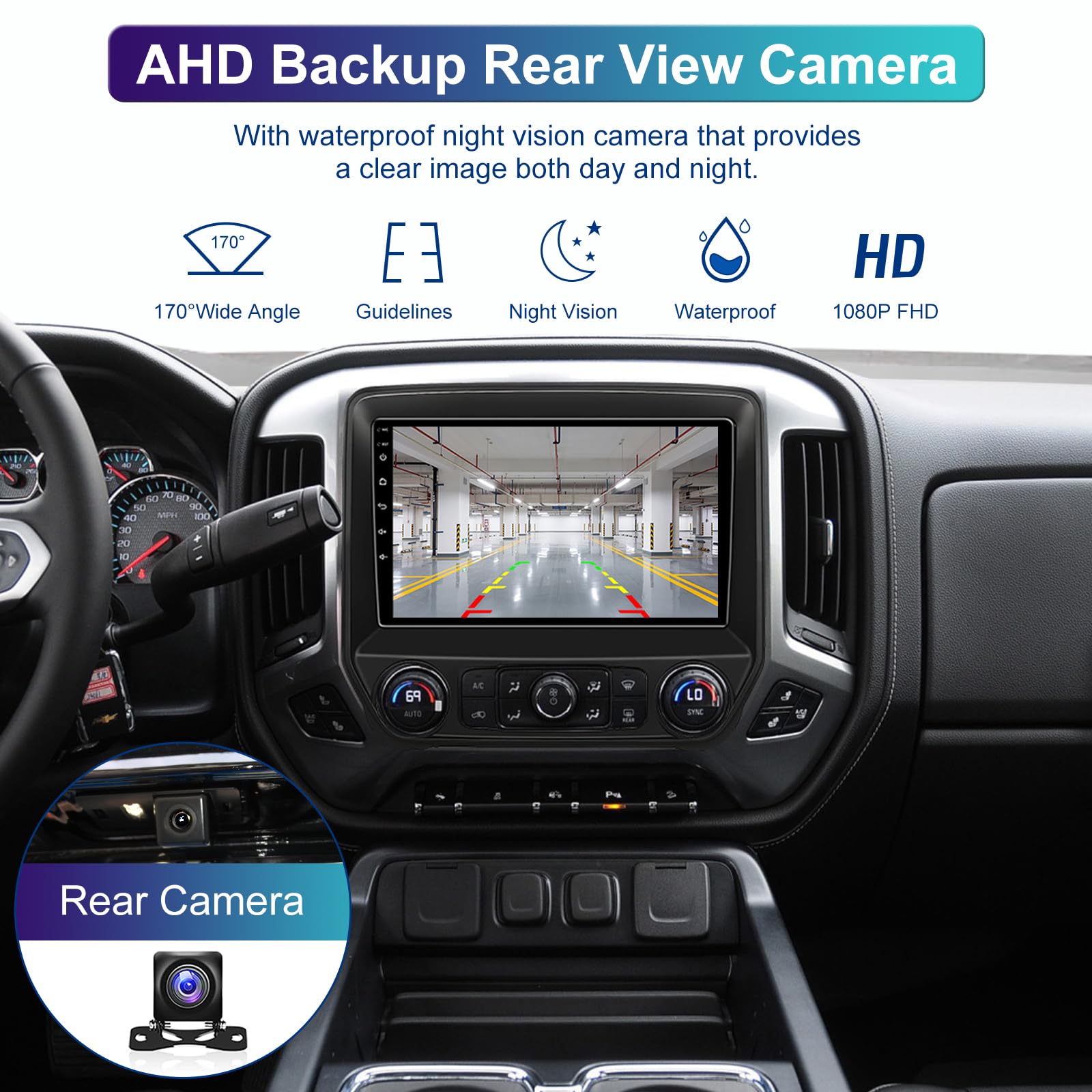 4G+32G Car Radio Stereo 10" HD Touch Screen Android 12 for Chevy ...