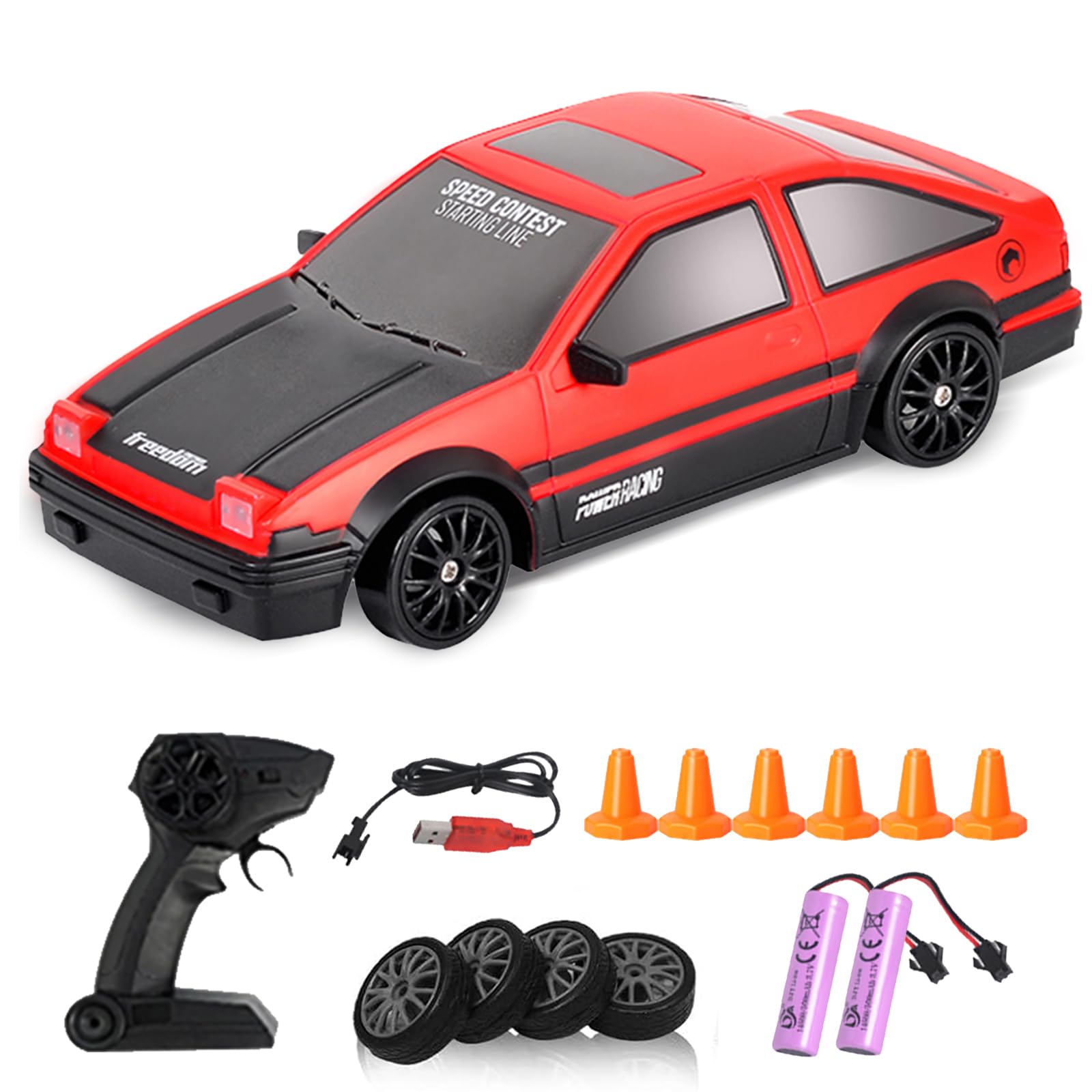 Amazon.com: PIAUSC Mini Rc Drift Cars, Remote Control Drift Boys Car 2 ...