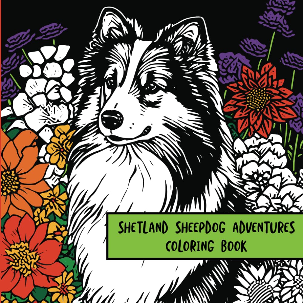 Amazon.com: Shetland Sheepdog Adventures: Coloring Book: 9798879966350 ...