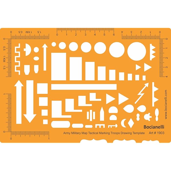 Buy NATO Army Tactical Military Map Marking Symbols Drawing Drafting ...