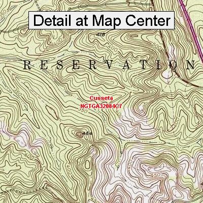 Amazon.com: USGS Topographic Quadrangle Map - Cusseta, Georgia (Folded ...