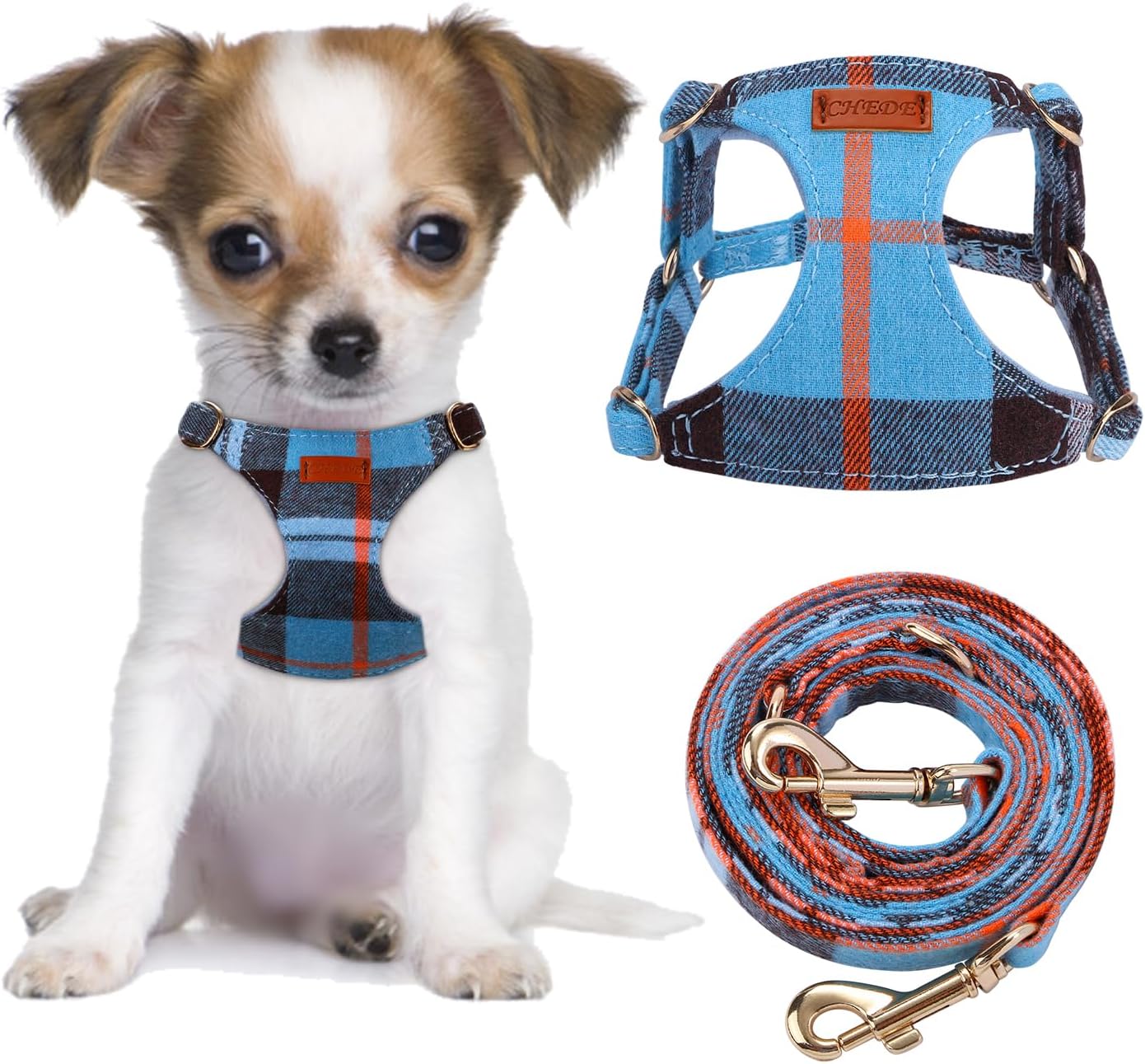 Amazon.com : CHEDE No Pull Puppy Harness and Multifunction Dog Leash ...