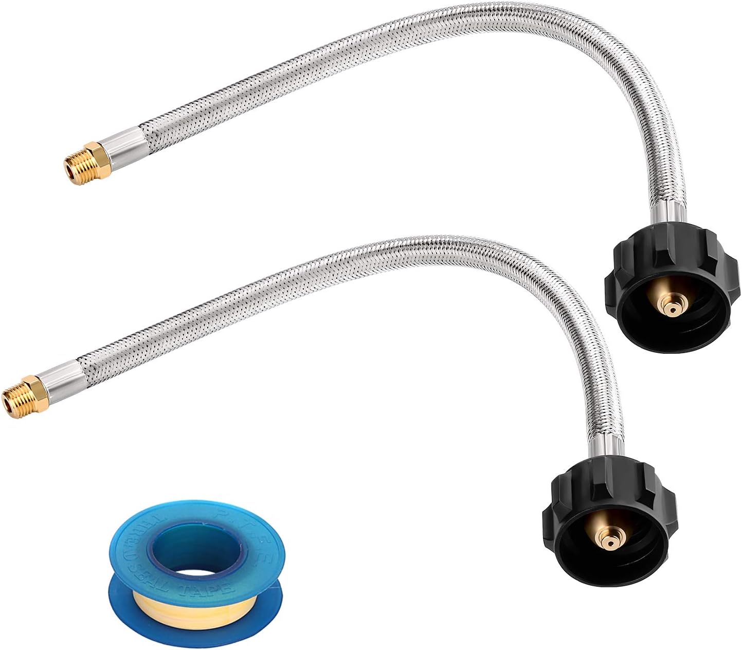 Amazon.com : WADEO 15 inch Stainless Braided RV Propane Pigtail Hose ...