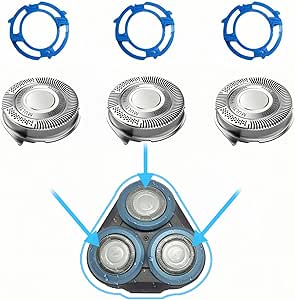 Sh50 Replacement Blades Compatible with Philips Series 5000 Shaving Head for Series 5000 Shaving ...