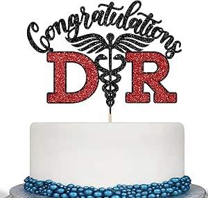 Congratulations DR Cake Topper, Congrats Doctor, Medical Graduation ...