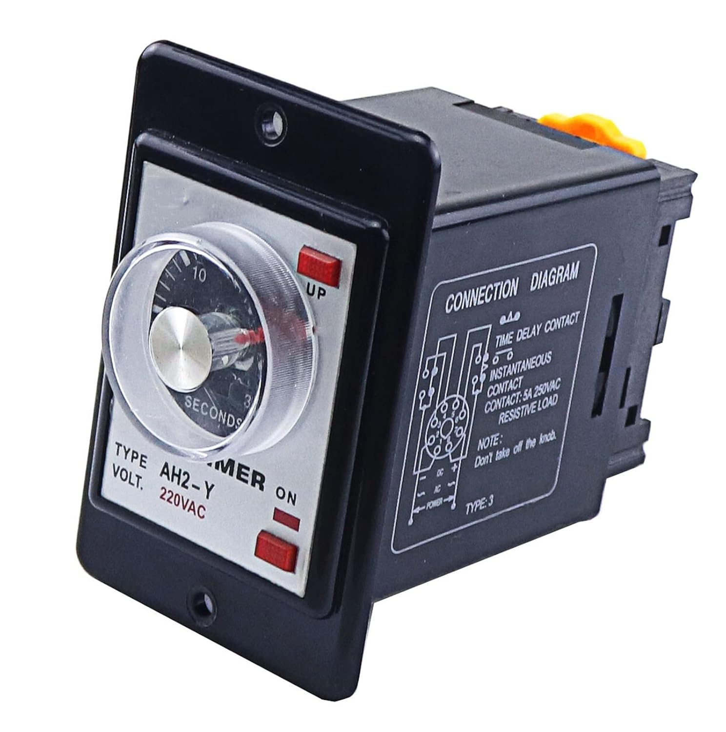 3NH® Power on delay timer time relay 0-60 minutes panel installation ...