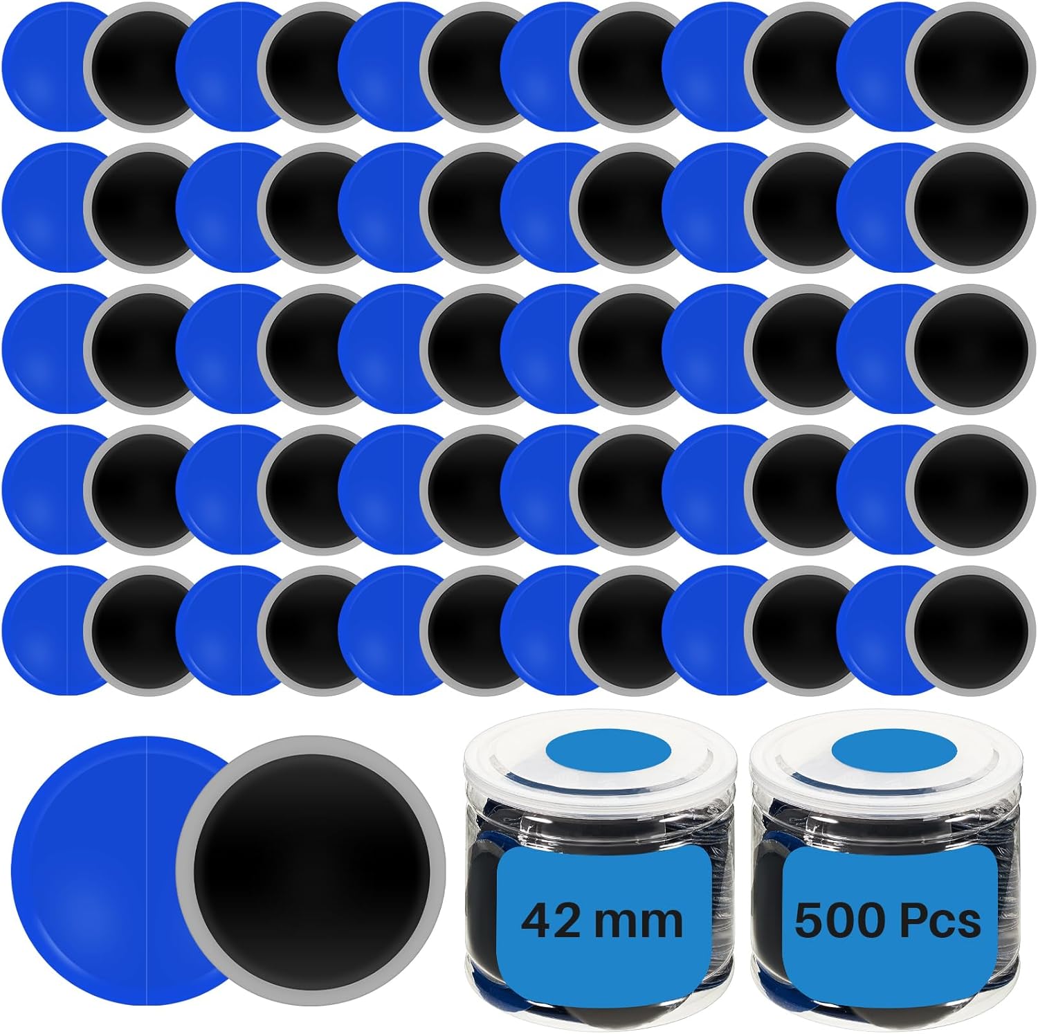 Amazon.com: Tallew 500 Pcs Heavy Duty Tire Patches Radial Patch Round ...