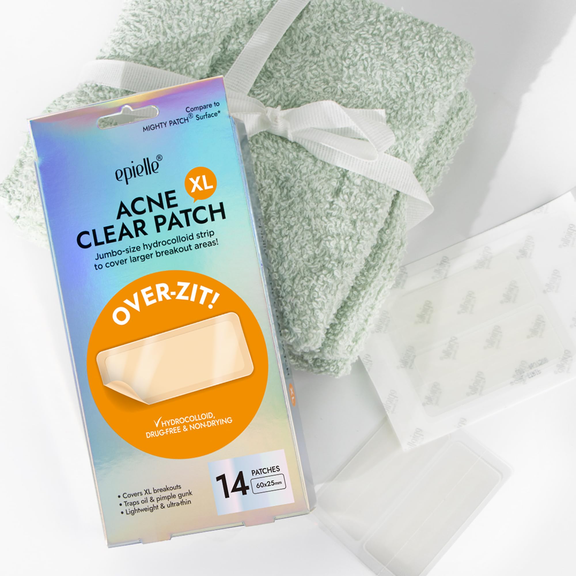 Snapklik.com : Over-Zit XL Acne Clear Patches Ultimate Hydrocolloid Solution 14 Extra-Large ...