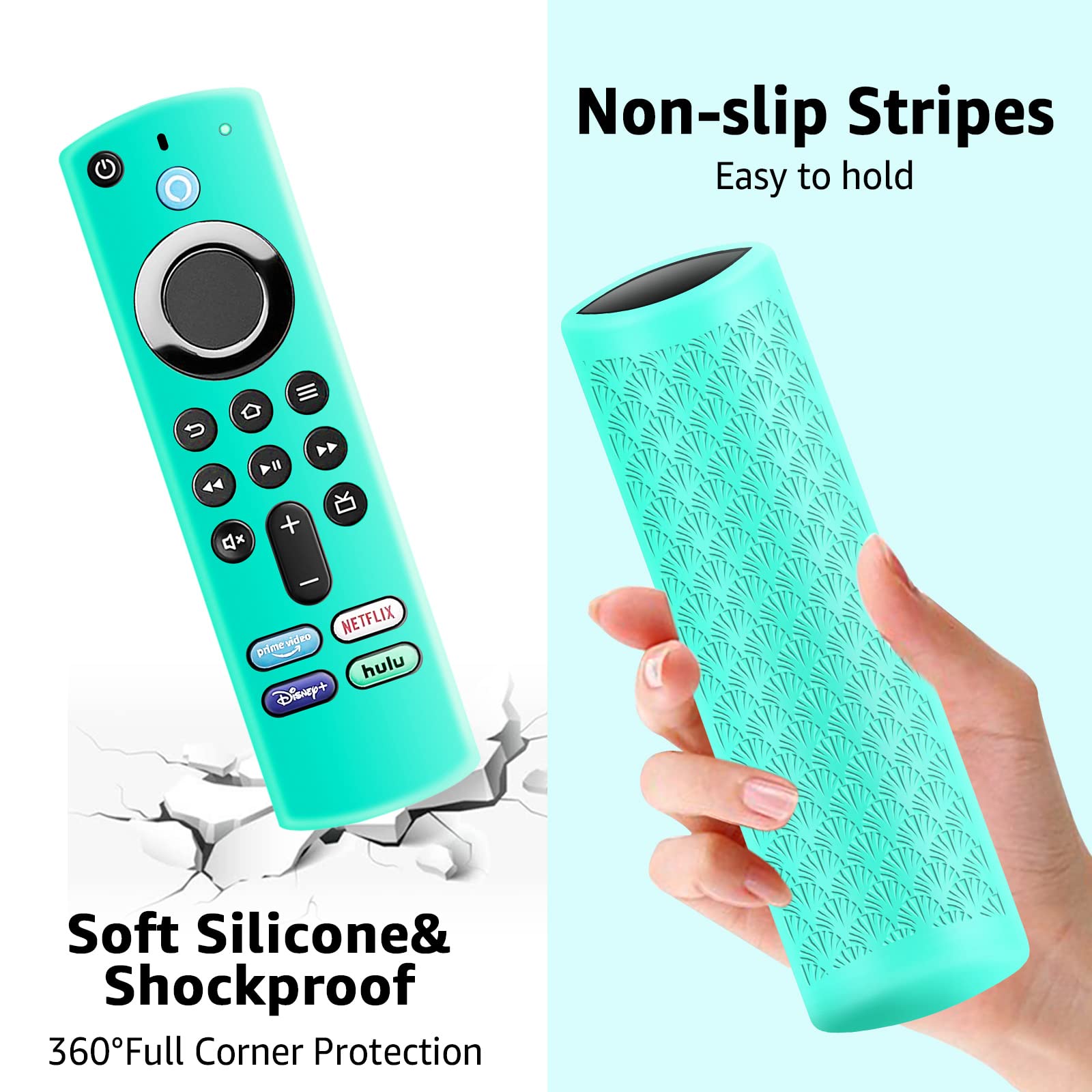 Snapklik.com : (3 Pack) Fire Stick Remote Cover For Alexa Voice Remote ...