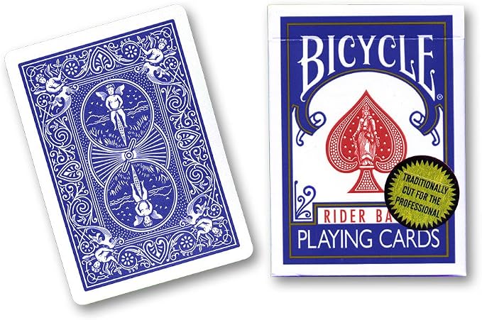 Amazon.com: MMS Bicycle Playing Cards (Gold Standard) - Blue Back by ...