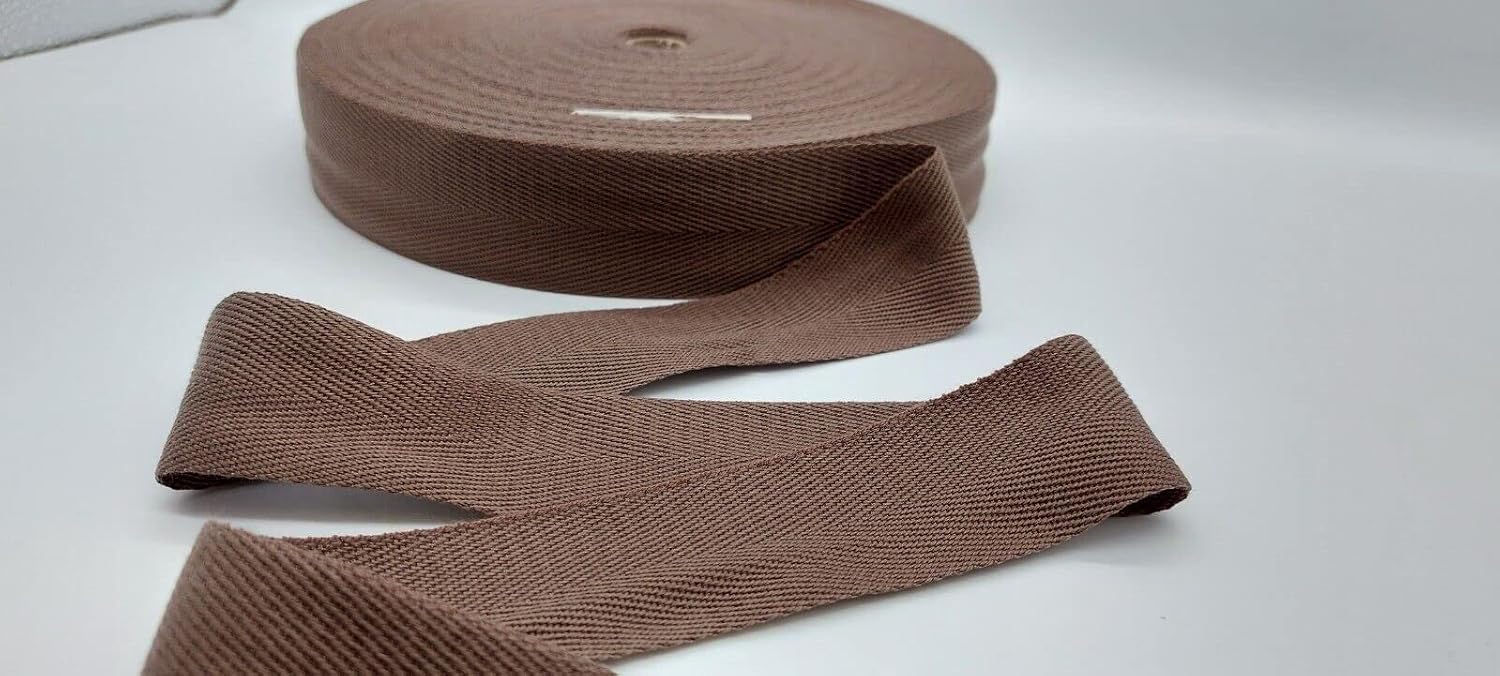 EliteKoopers 38mm Brown Cotton Blend Binding Apron Herringbone Twill ...