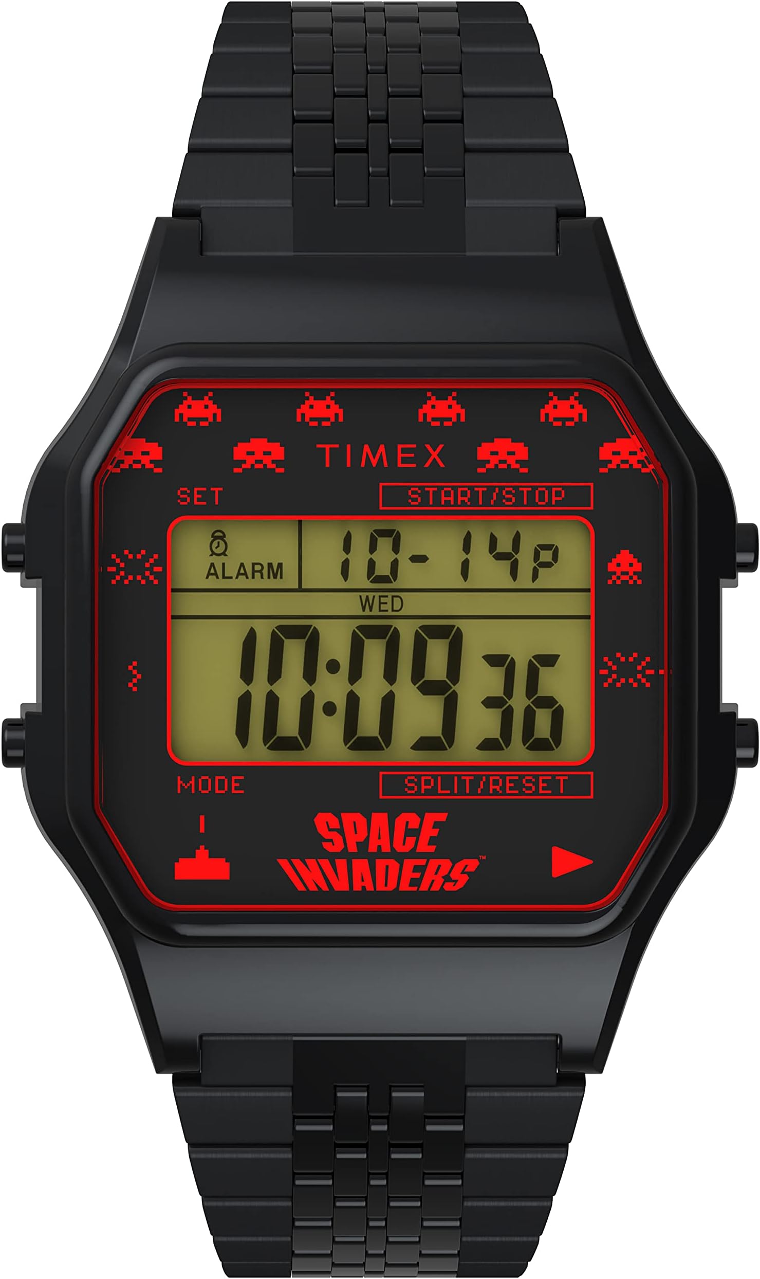 Timex Reloj Space Invaders T80 de 34 mm, Space Invaders Tono dorado ...