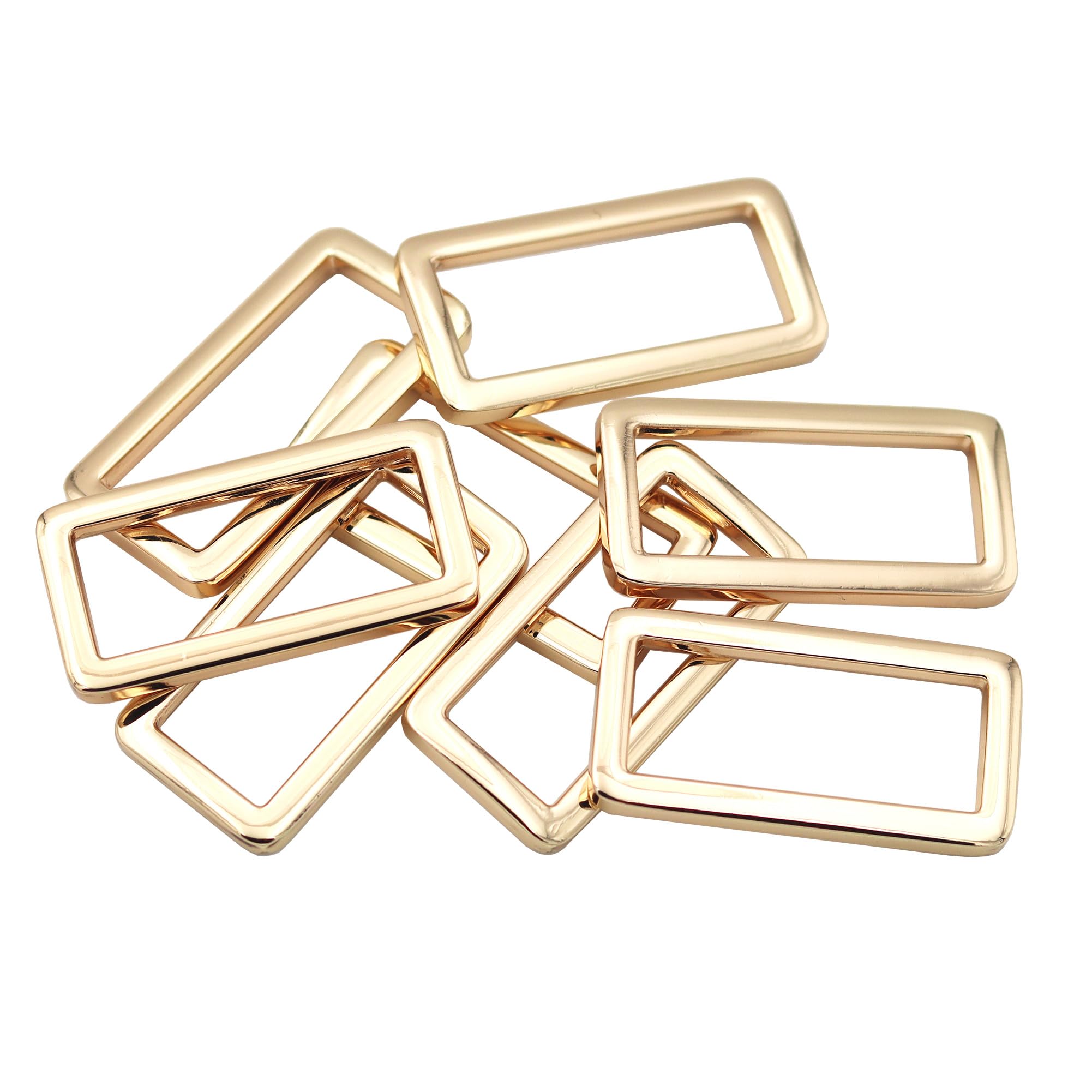 Amazon.com: JWBIZ 8 Pcs Metal Flat Rectangle Rings Buckle for Bag Belt ...