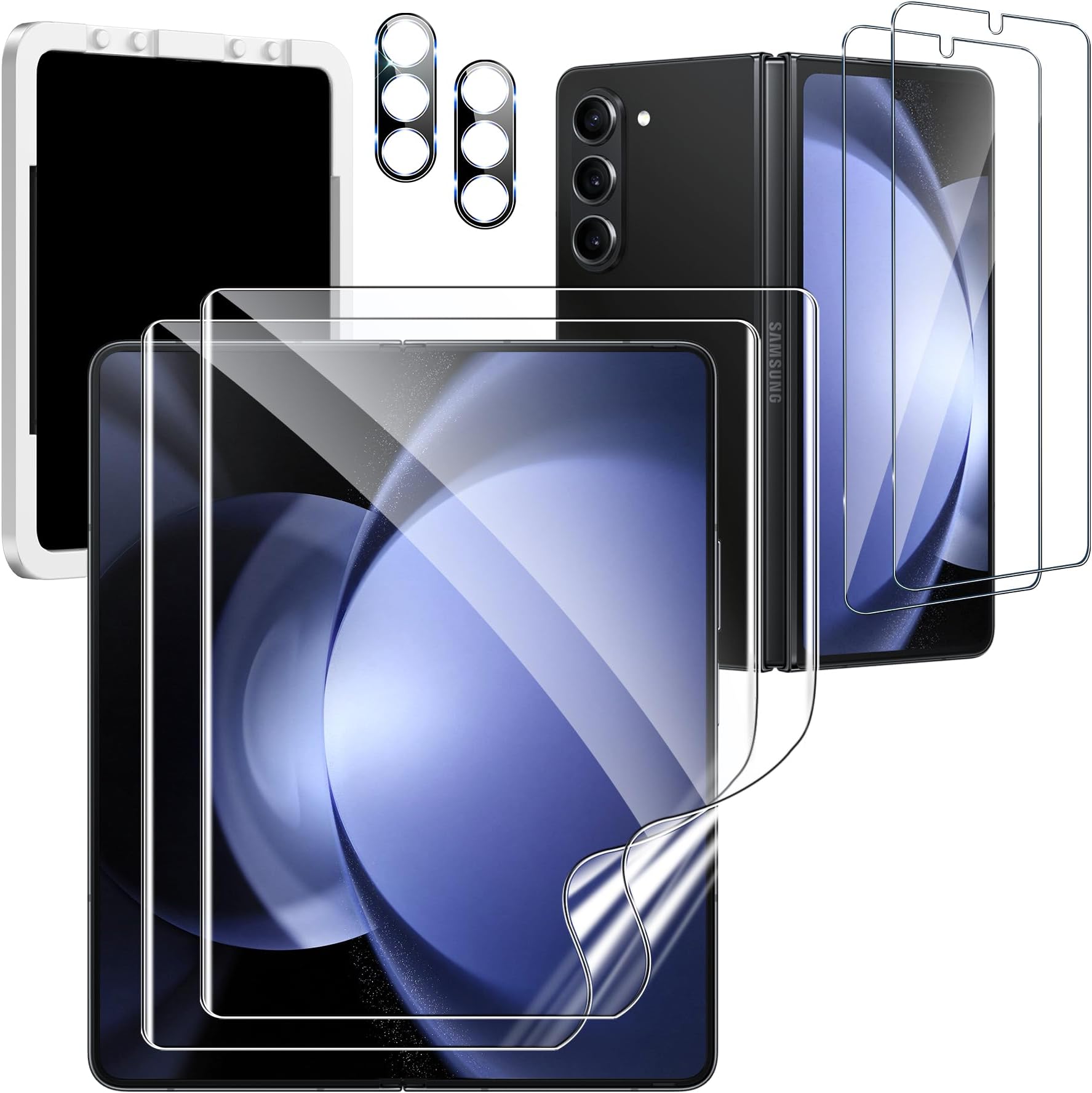 Amazon.com: ELEYBTEH [8 in 1 Privacy Tempered Glass Front Screen ...