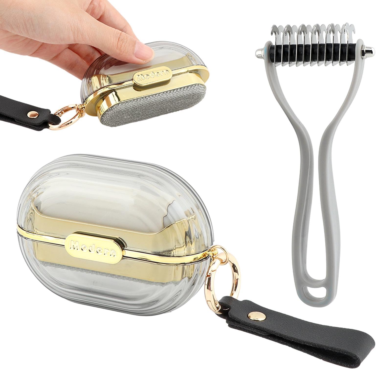 Amazon.com: Double-Sided Travel Portable Lint Roller with Hand Strap ...