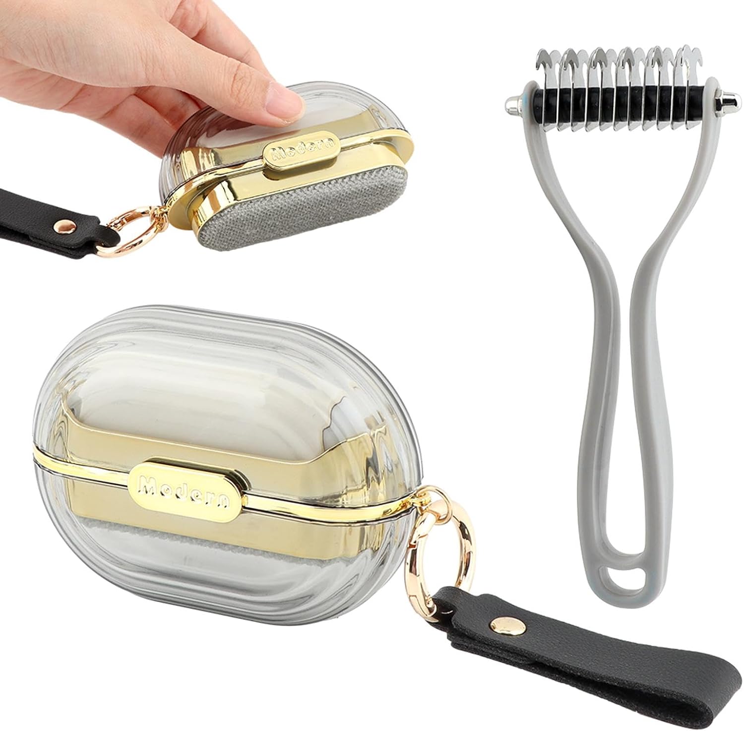 Amazon.com: Double-Sided Travel Portable Lint Roller with Hand Strap ...