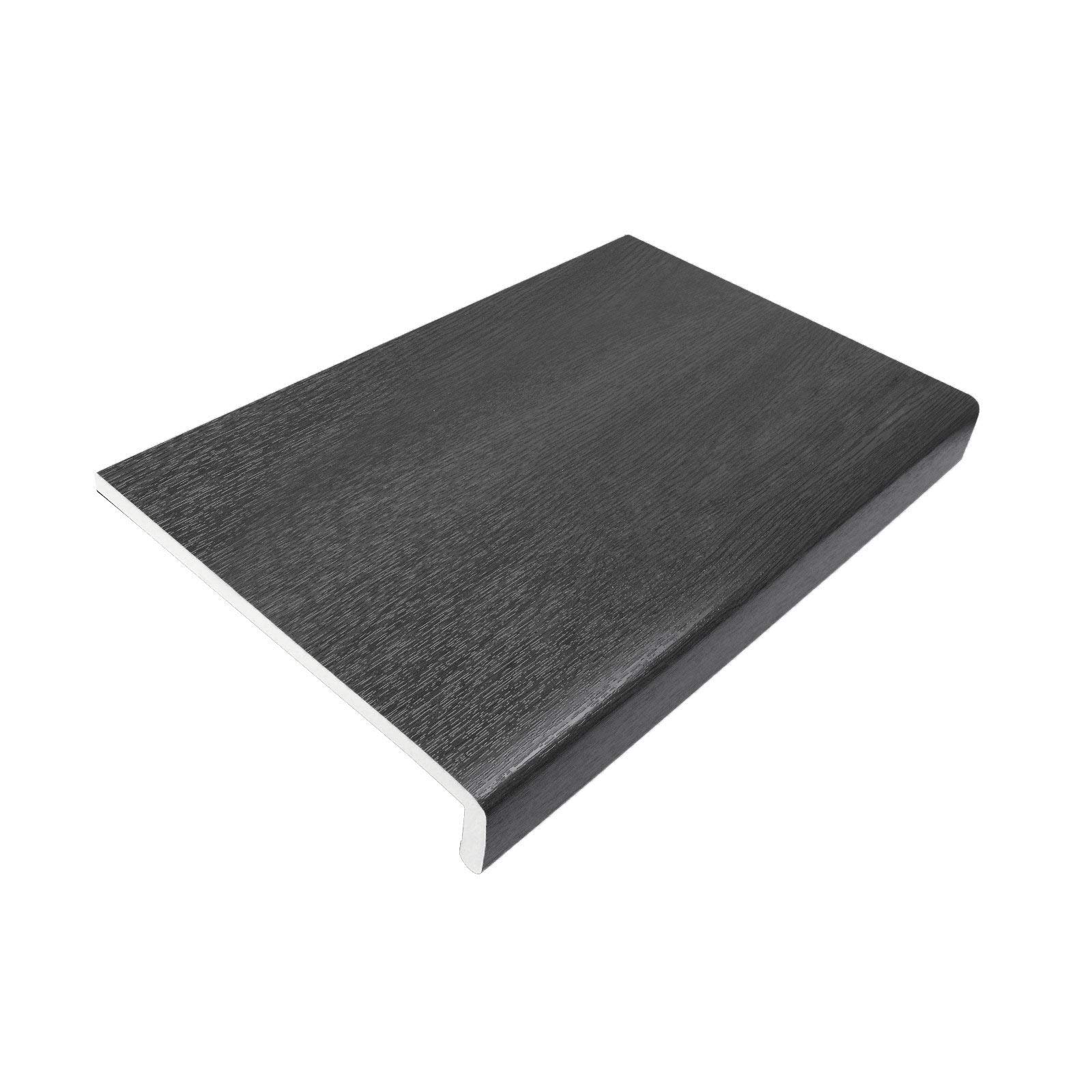 200mm Grey UPVC Window Board/Cill Cover 2.5m Long 9mm Thick Plastic ...