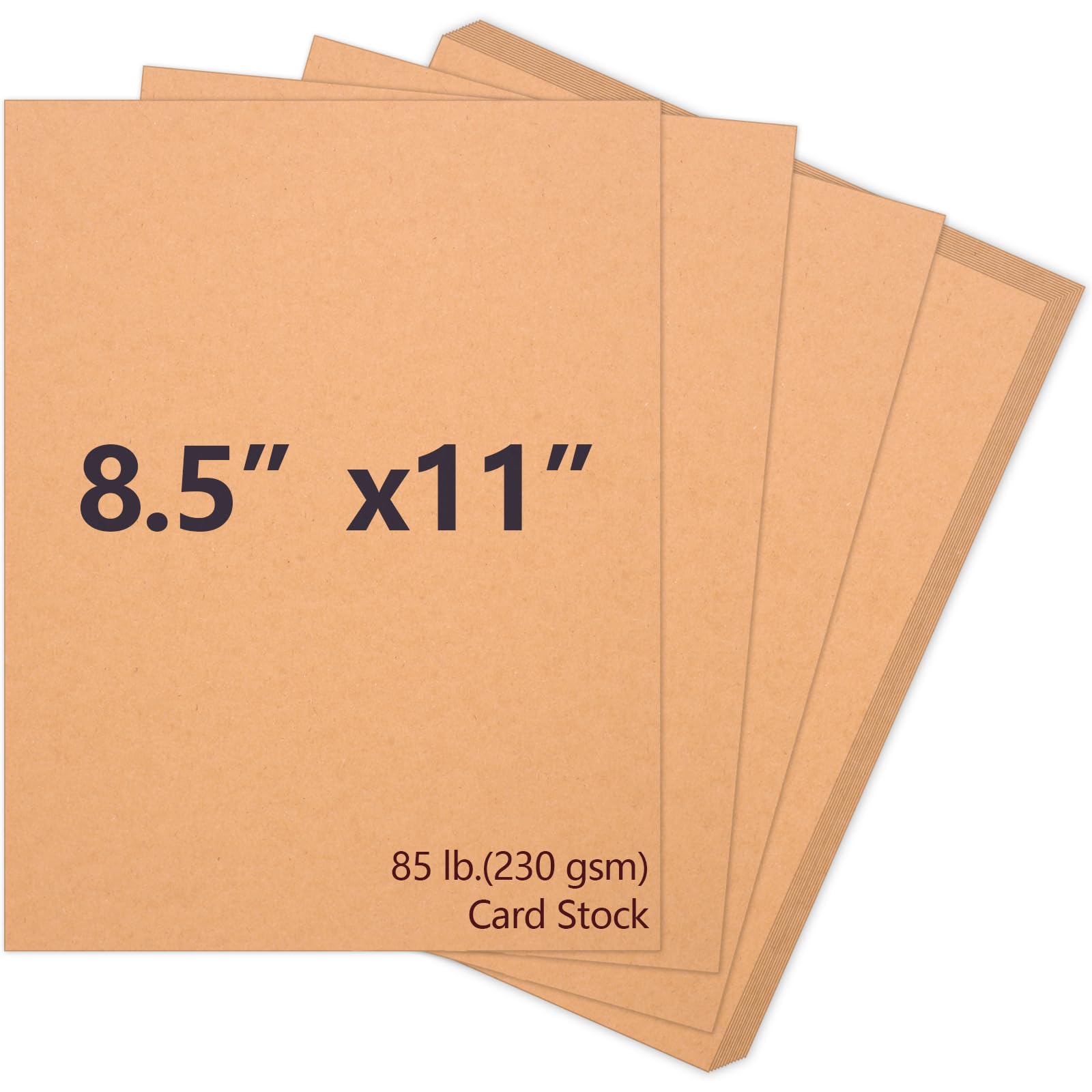 Amazon.com : Joyberg Brown Cardstock 8.5 x 11, 230gsm Cover Cardstock ...
