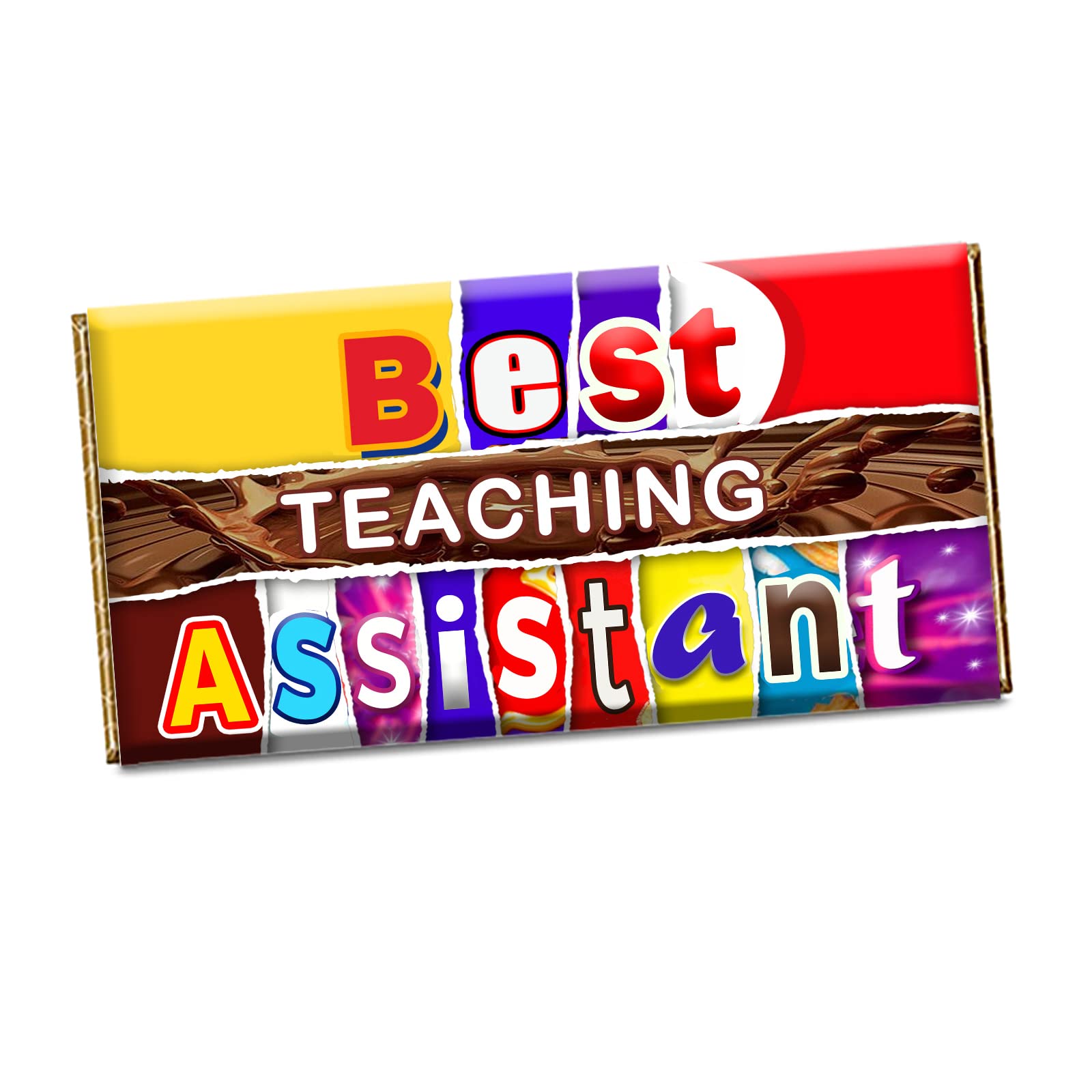 Best Teaching Assistant Chocolate Bar Wrapper Novelty Gift for Teacher ...