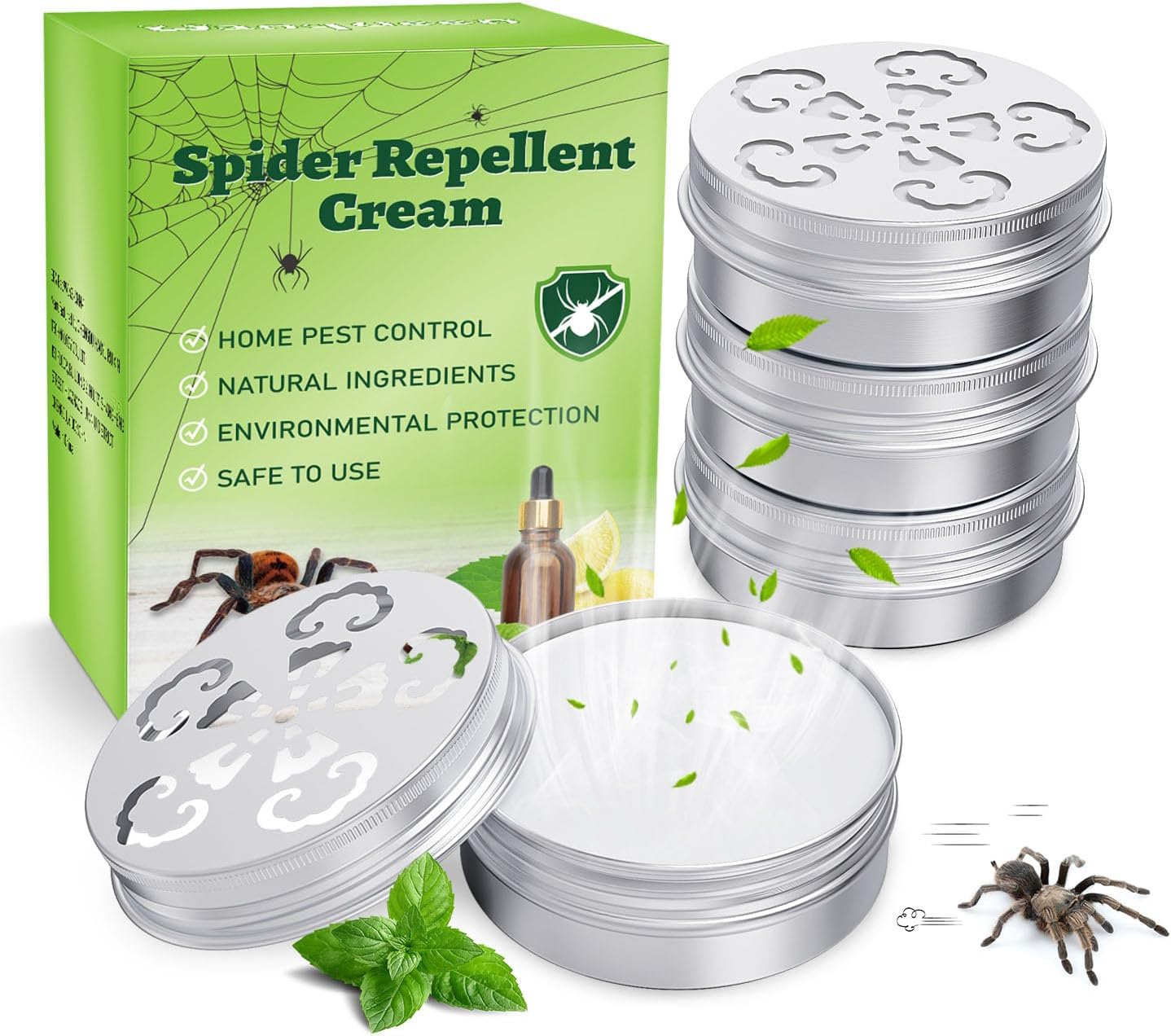 Amazon.com : 4 Pack Spider Repellent Cream for Car Engines, Peppermint ...