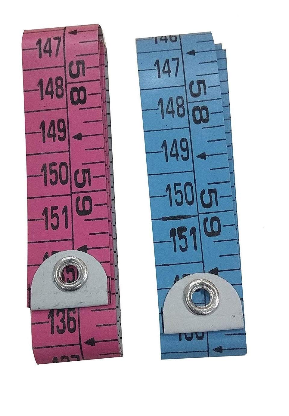 VASTU CREATION 2 Pcs Double-Scale 60-Inch/150cm Soft Tape Measure Ruler ...