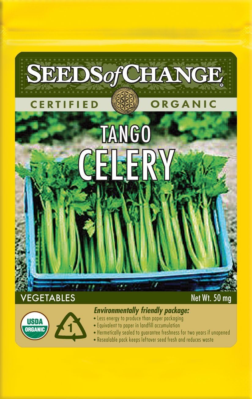 Amazon.com : Seeds of Change Certified Organic Celery, Tango - 50 ...