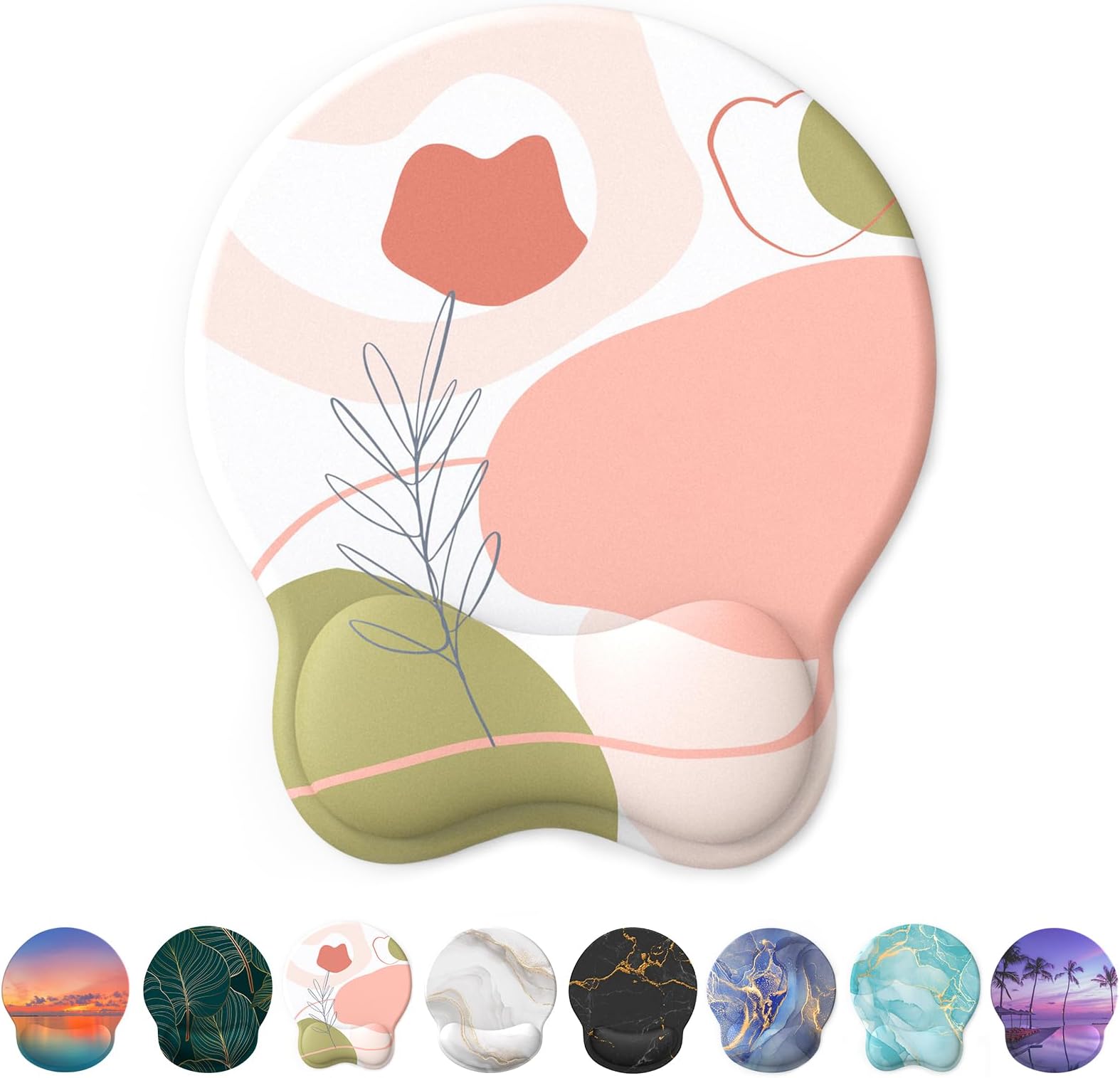 Fellowes Mouse Mat Wrist Support - Crystals Gel Mouse Pad with Non Slip ...