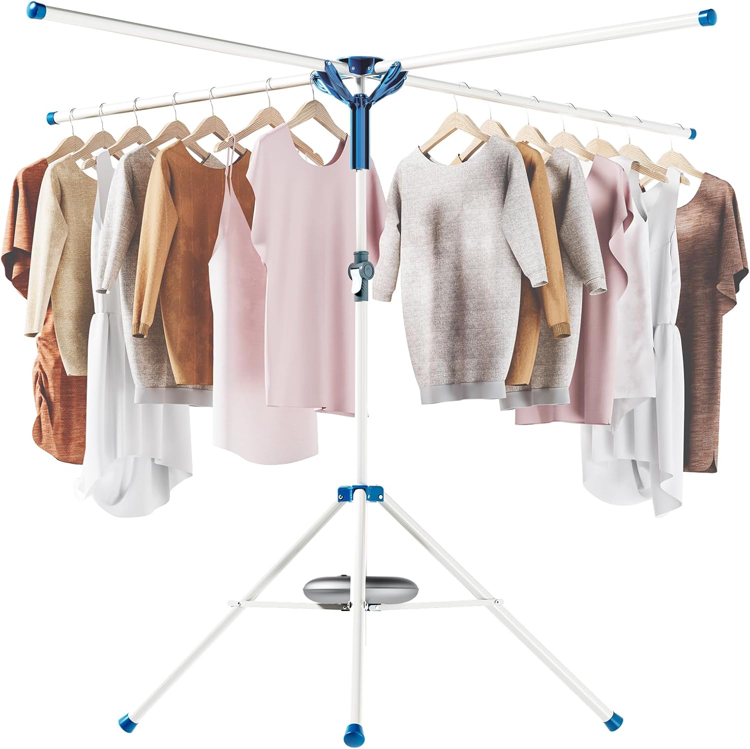 Amazon.com: kenvc Tripod Clothes Drying Rack Folding, Garment Rack ...