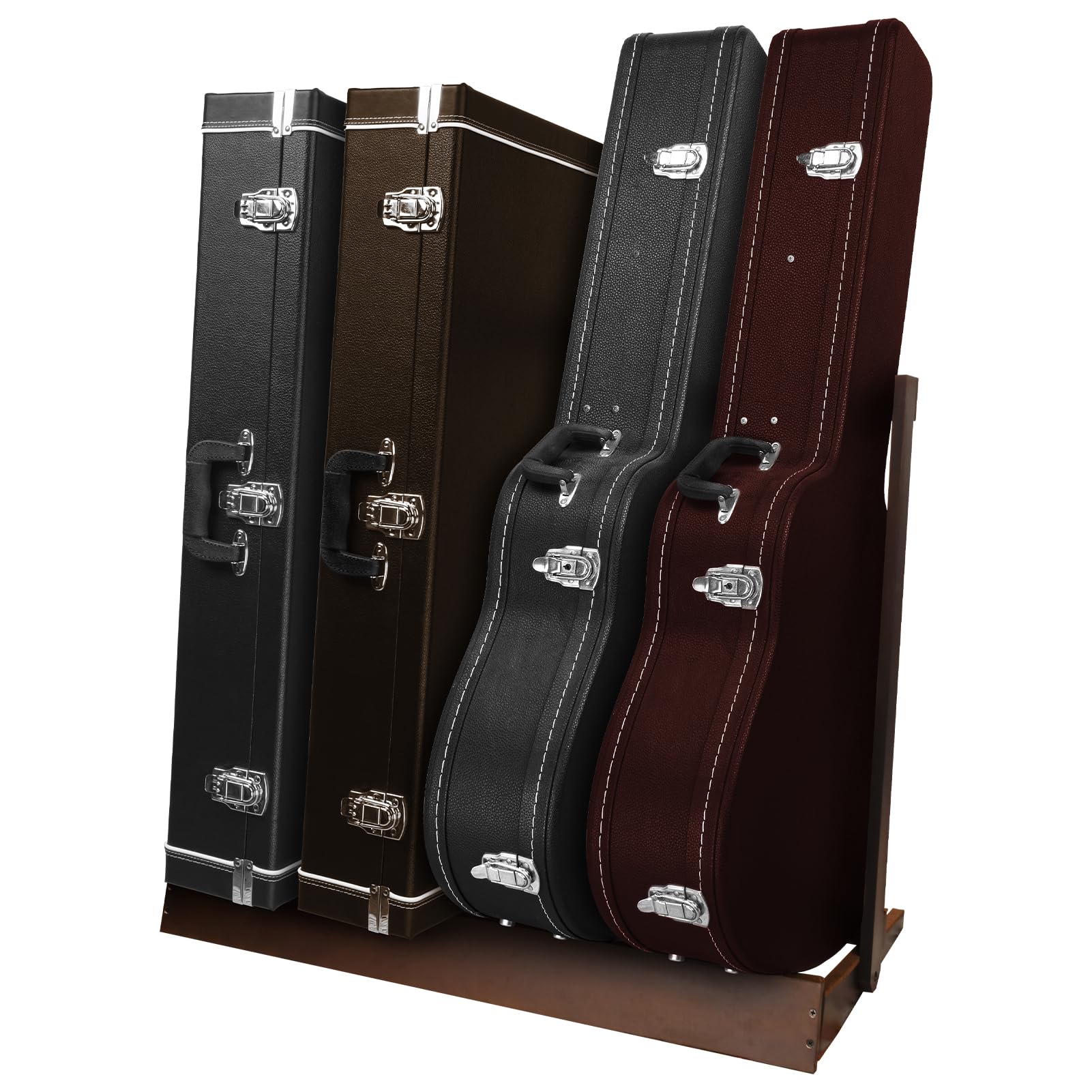 Amazon.com: STRICH Multiple Guitar Case Rack Stand, Hardwood Folding ...