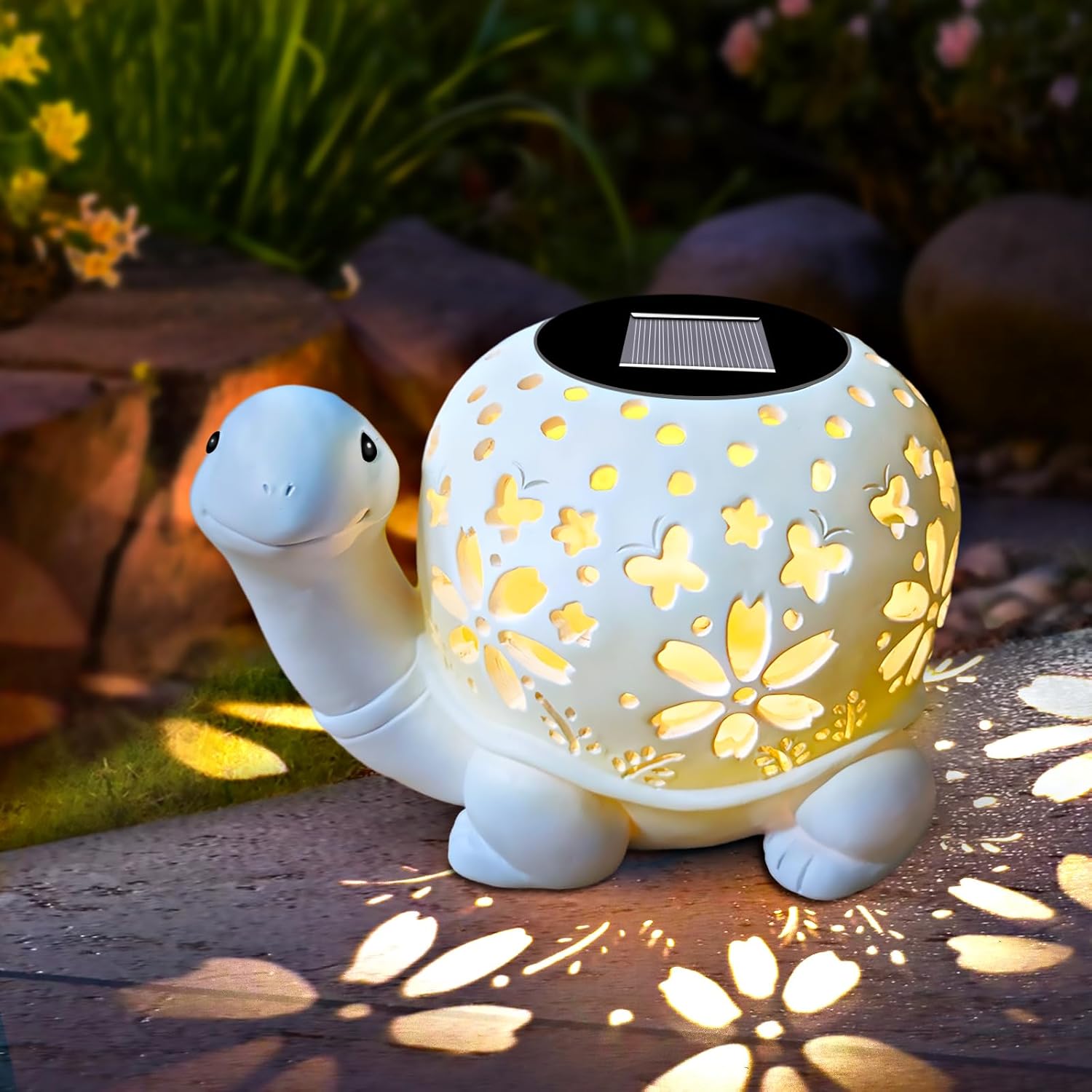 Solar Garden Outdoor Lights, Turtle Outdoor Statues Garden Decor, Solar ...