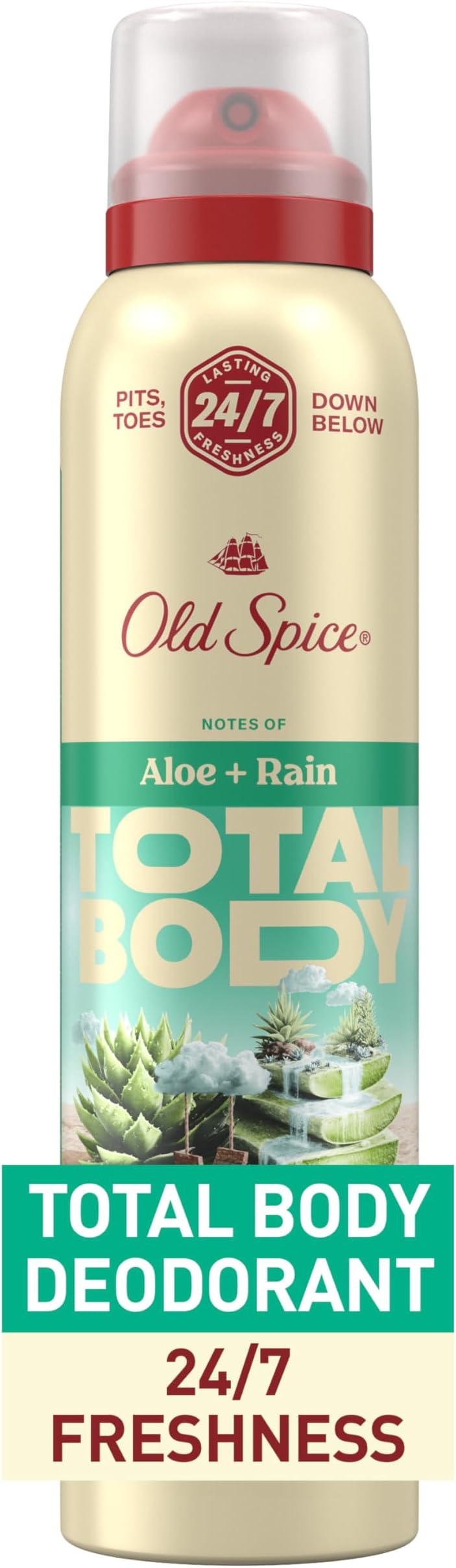 Amazon.com: Old Spice Aluminum Free Body Deodorant Dry Body Spray for ...