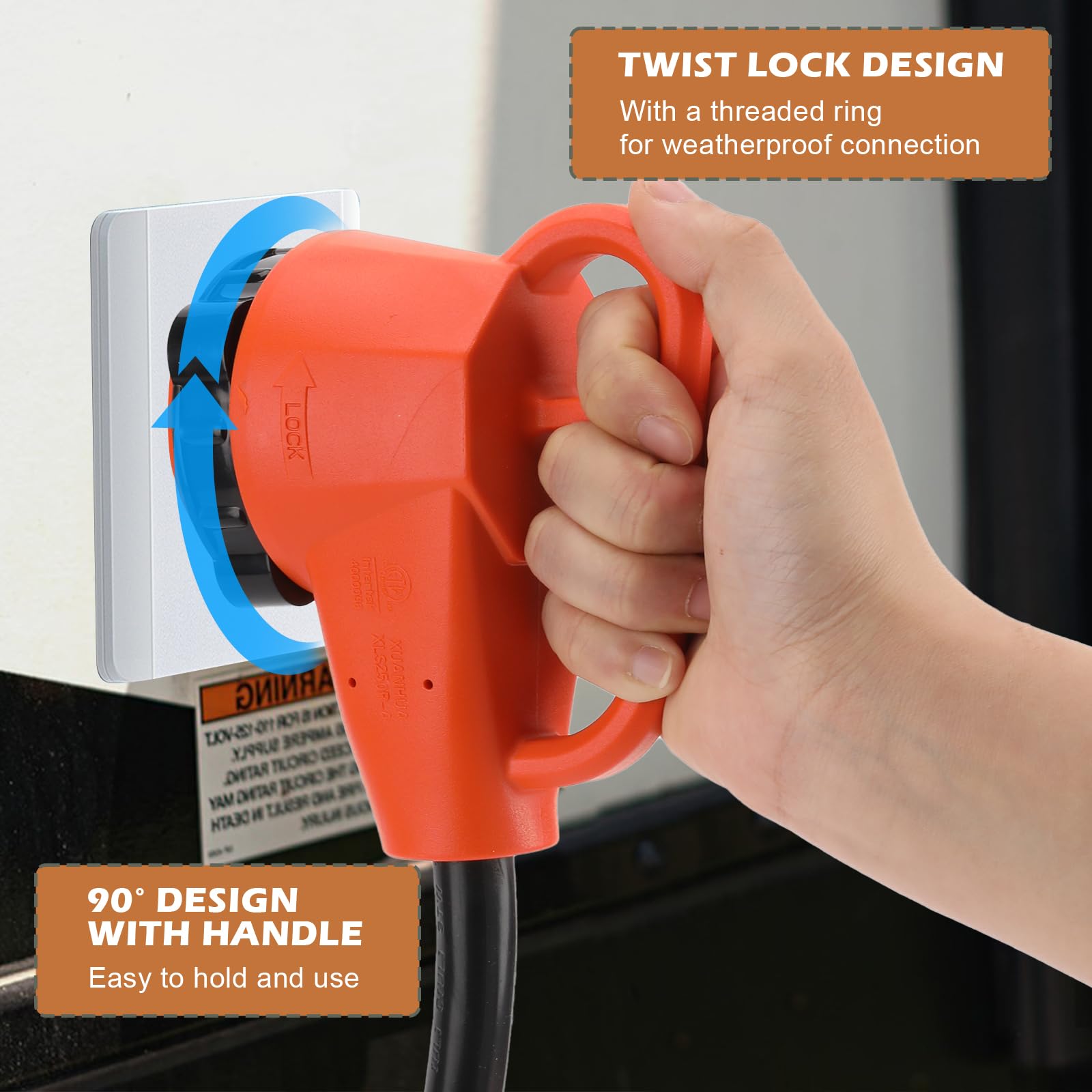 Snapklik.com : 50 Amp To 110 Volt RV Adapter Plug