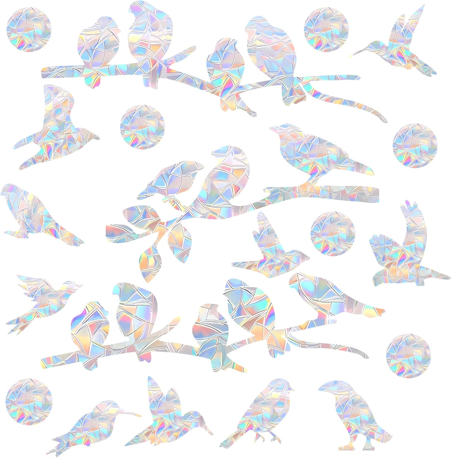 Amazon.com: 72Pcs Birds Window Stickers Prevent Birds from Hitting ...
