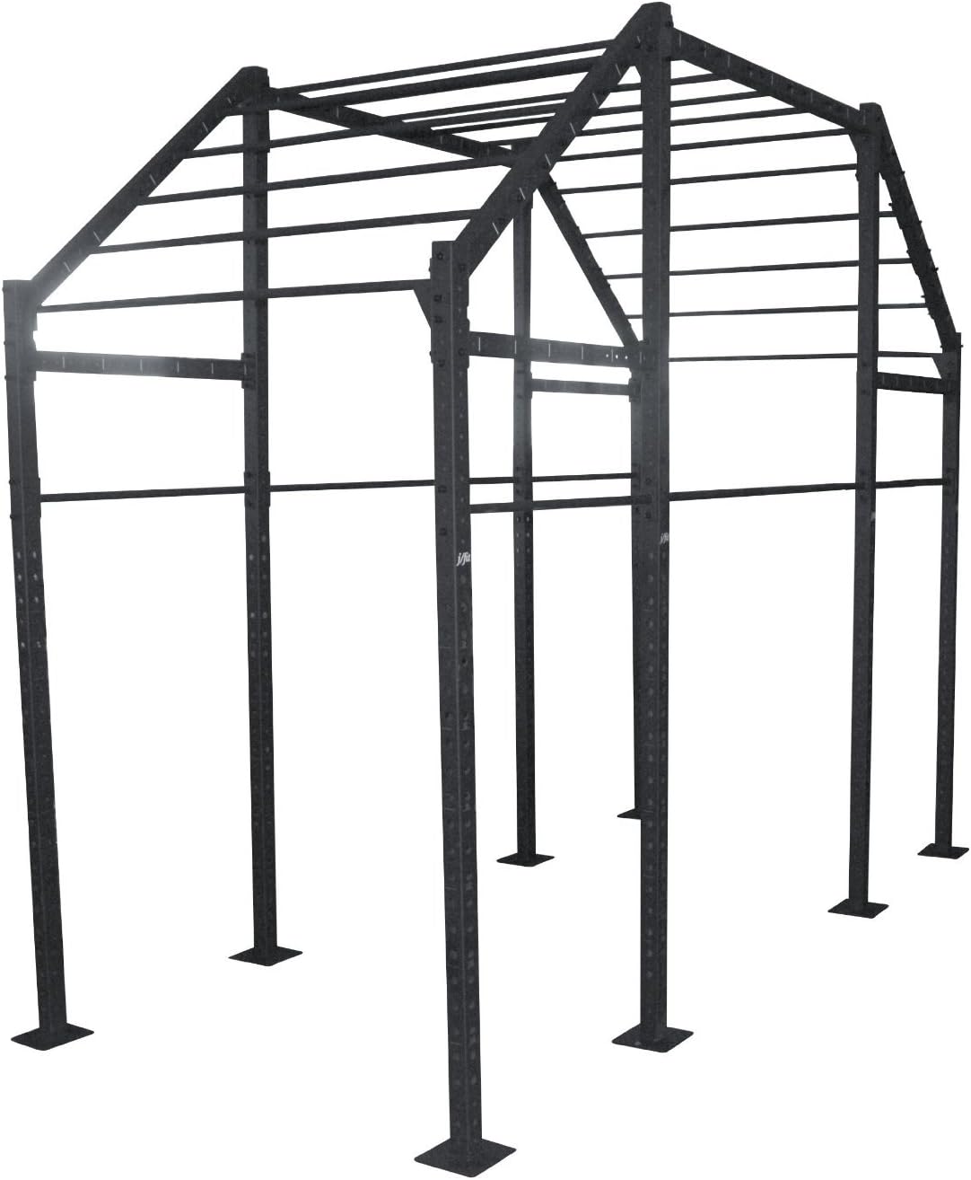 J-Fit Burly Free Standing Commercial Training Rack, 14 x 12-Feet, Black ...