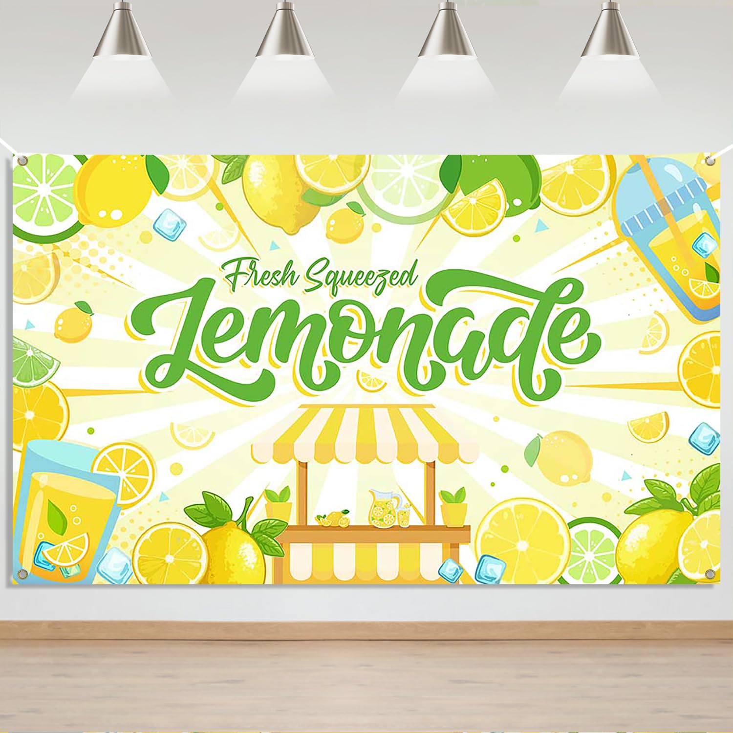 Stock The Bar Party Decorations Lemonade Alphabet Birthday Banner ...