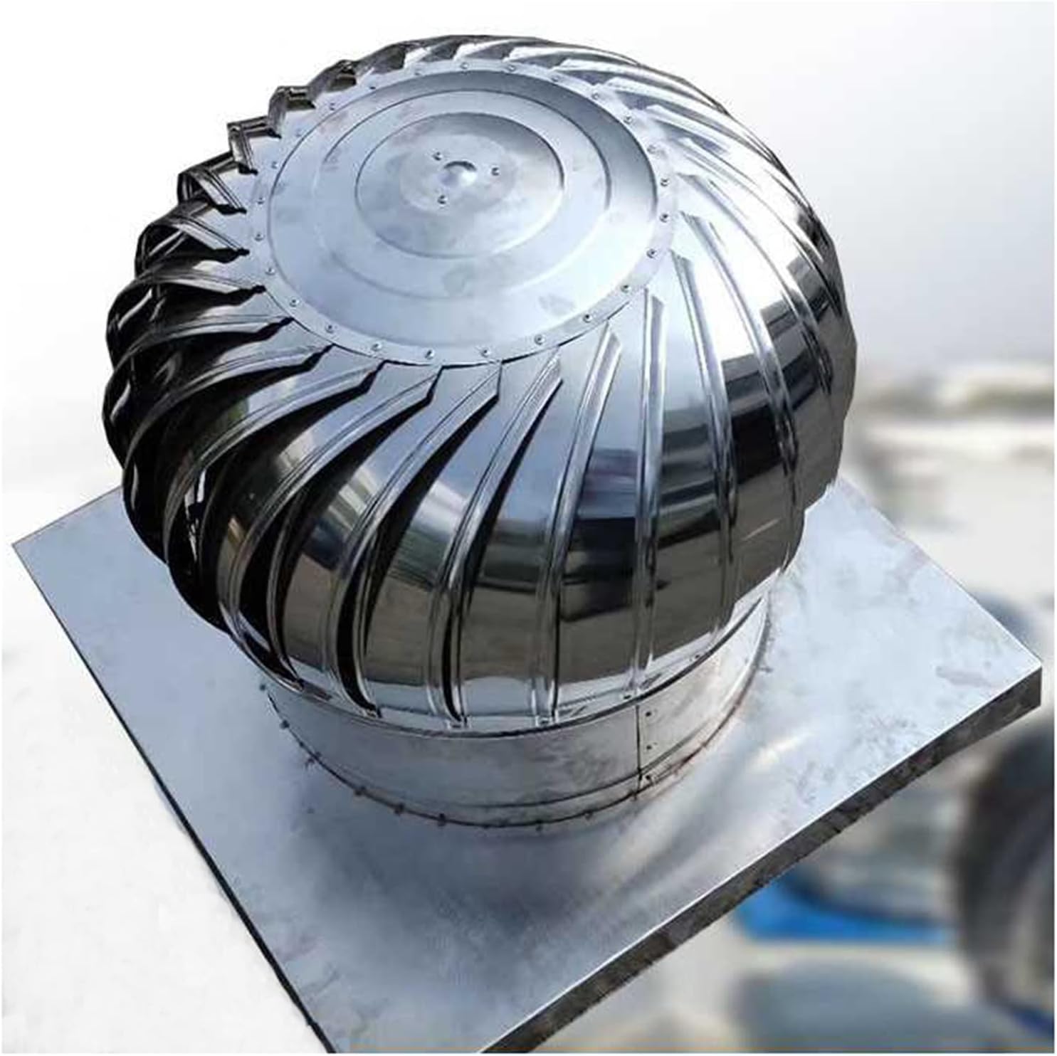Rotating Stainless Steel Chimney Cap Anti-Downdraught Vent Cover Multi ...