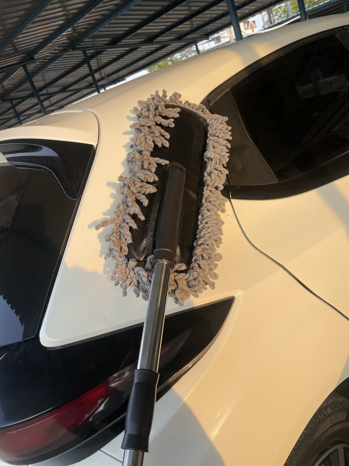 ORJILO Super Soft Microfiber Car Duster Exterior with Extendable Handle ...