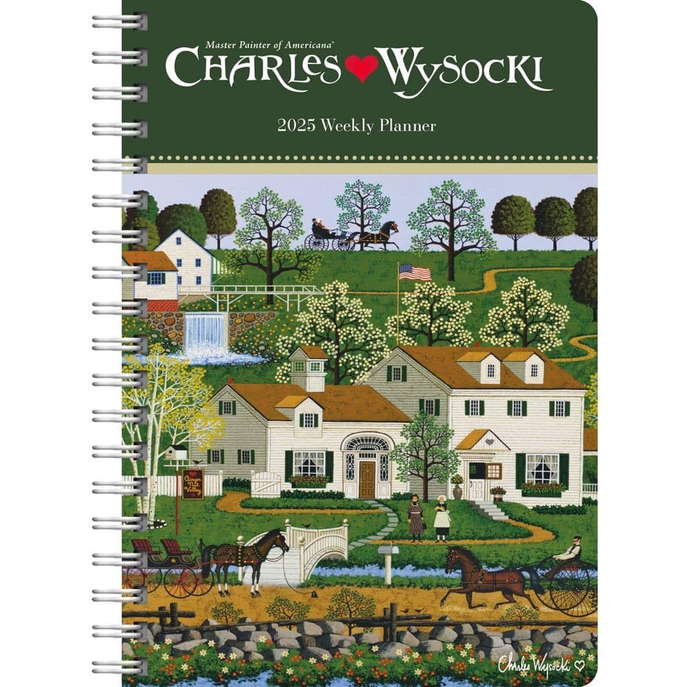 Amazon.com : Carousel Calendars, Wysocki Americana 2025 Weekly Planner ...