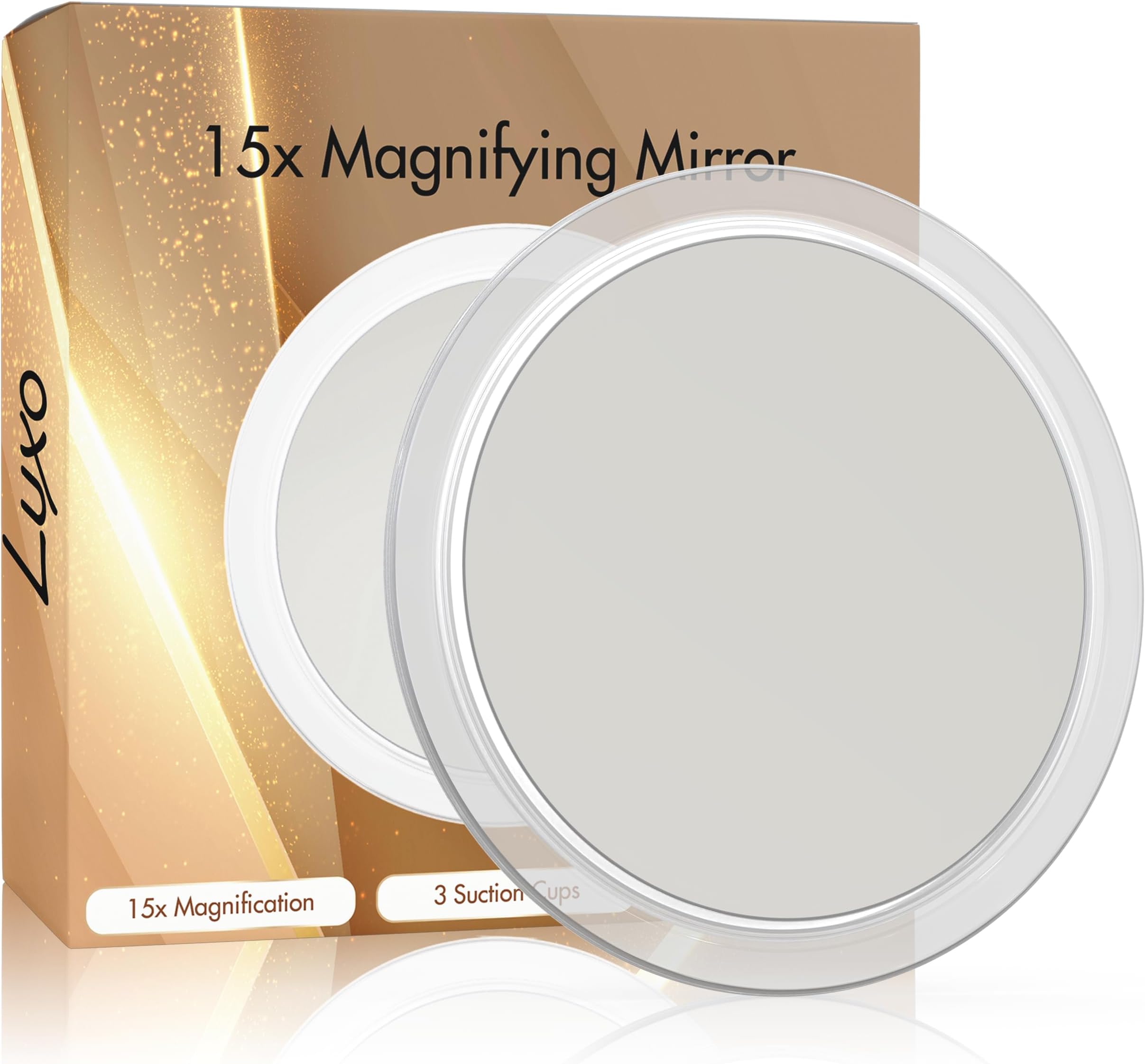 Amazon.com: Mavoro Magnifying Mirror with Suction Cups - Triple Suction ...
