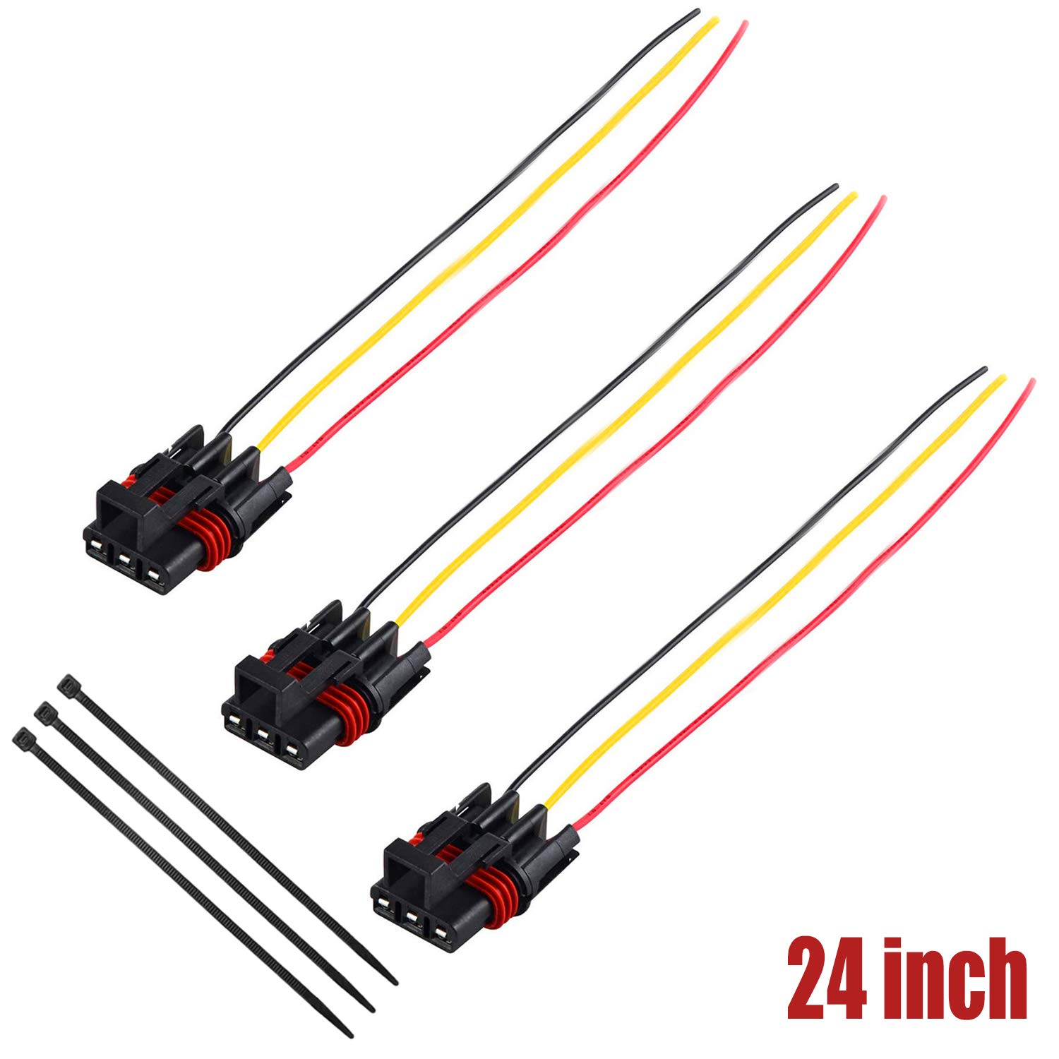 Buy UNIGT 24-Inches Pulse Power Plug Connector Pigtail Compatible with ...