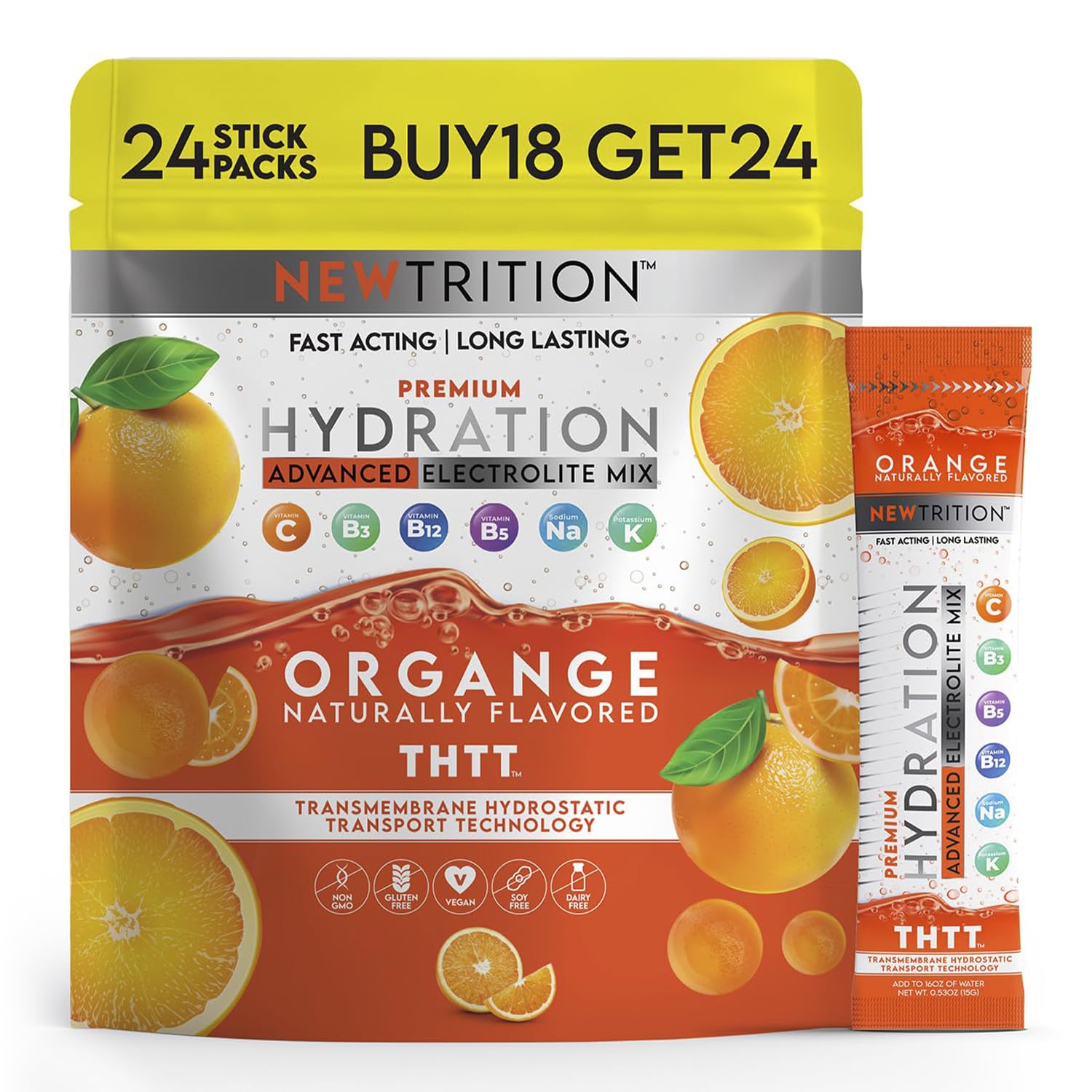 Hydration Powder Electrolyte Powder Packets Naturally Flavored ...