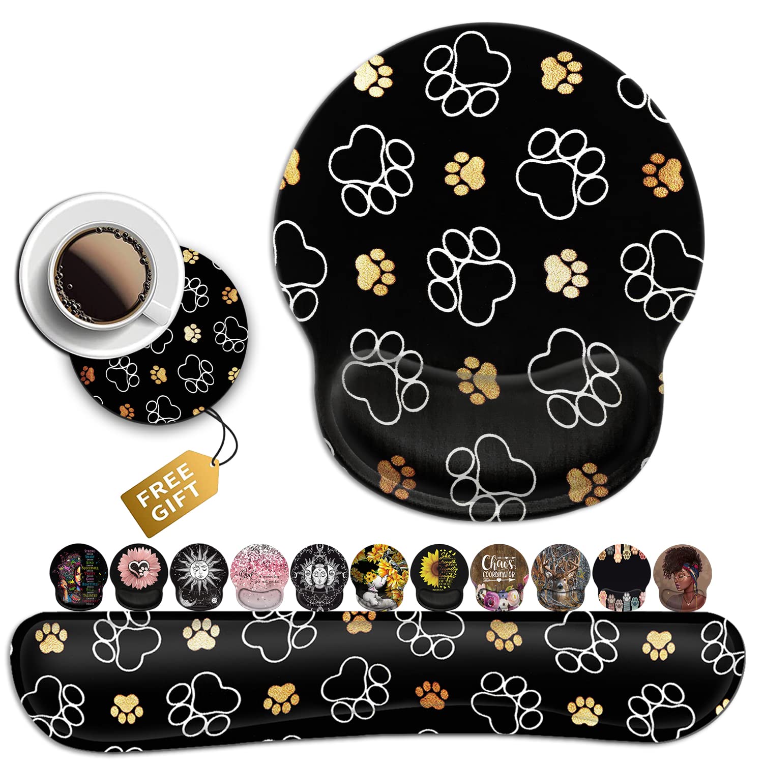 Amazon.com : Ergonomic Mouse Pad with Wrist Support Gel Mouse Pad, Non ...