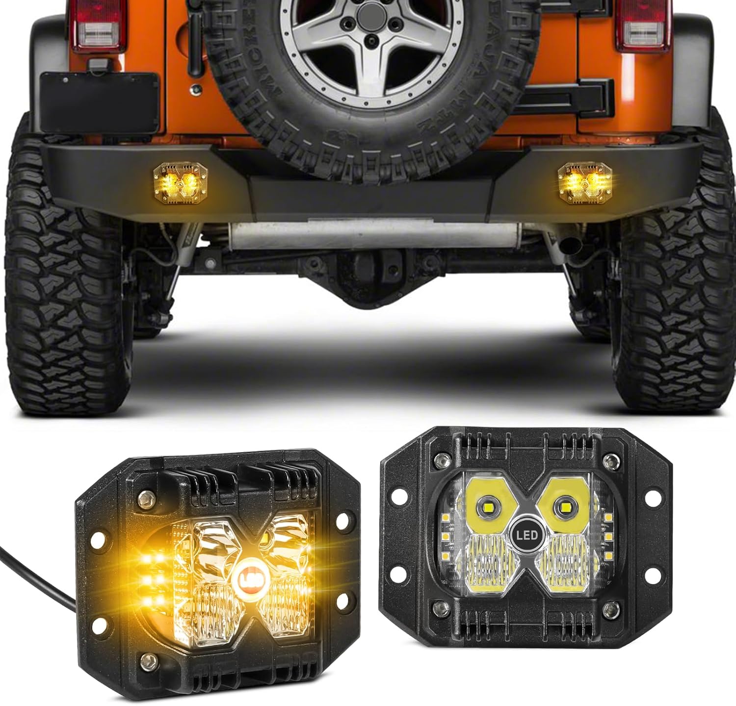 Amazon.com: Aaiwa Flush Mount LED Lights, 40W LED Pod Lights with ...