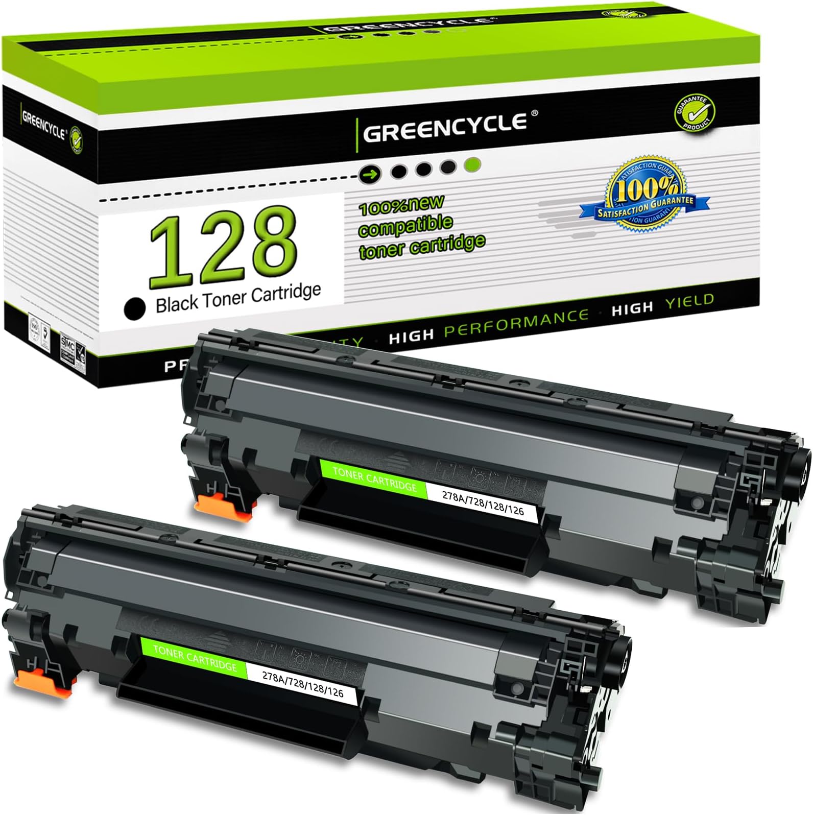 Amazon.com: YOUNGTION 128 Black Toner Cartridge High Yield (2-Pack ...